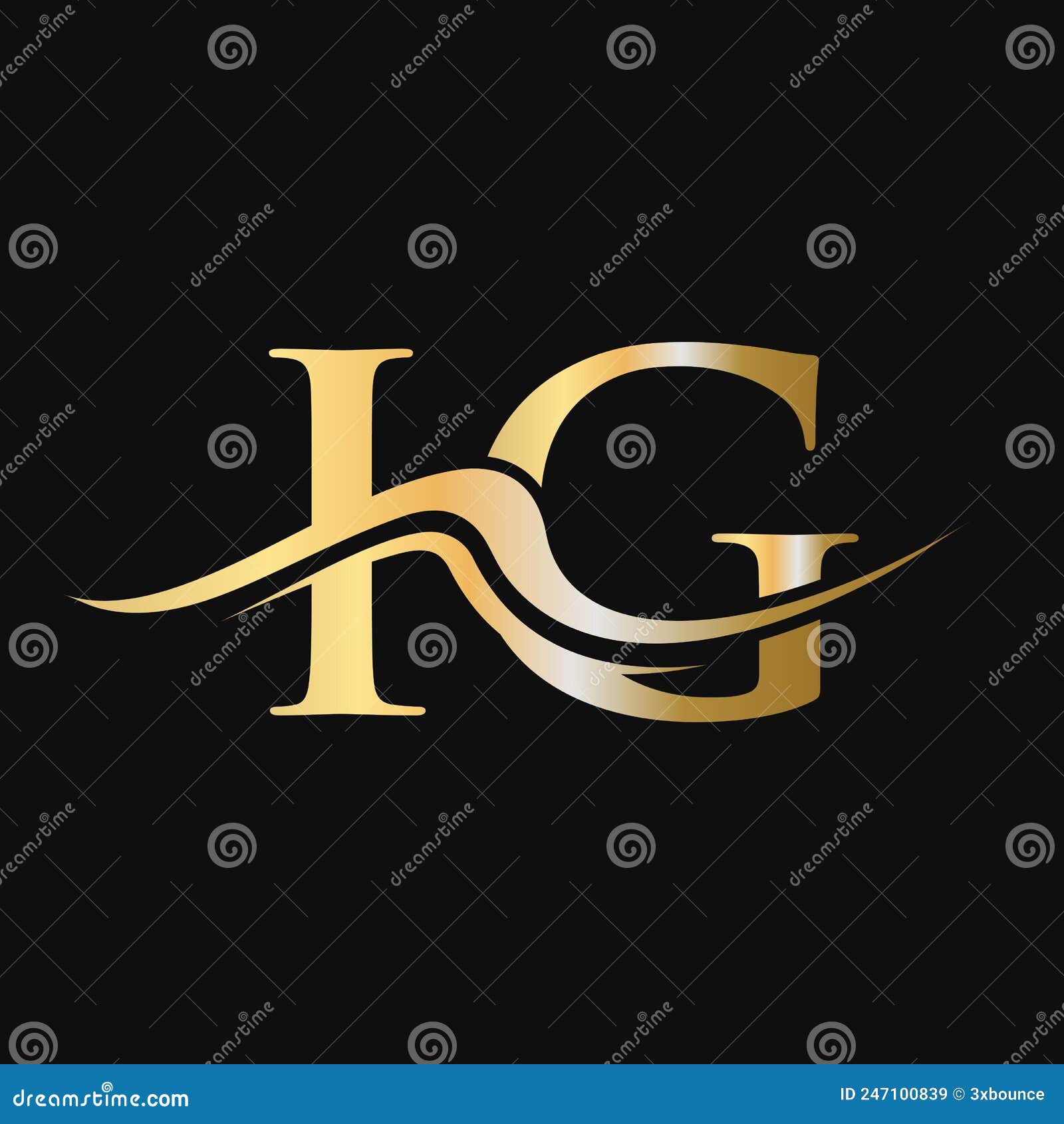 Letter IG Logo Design. Initial IG Logotype Template for Business and ...