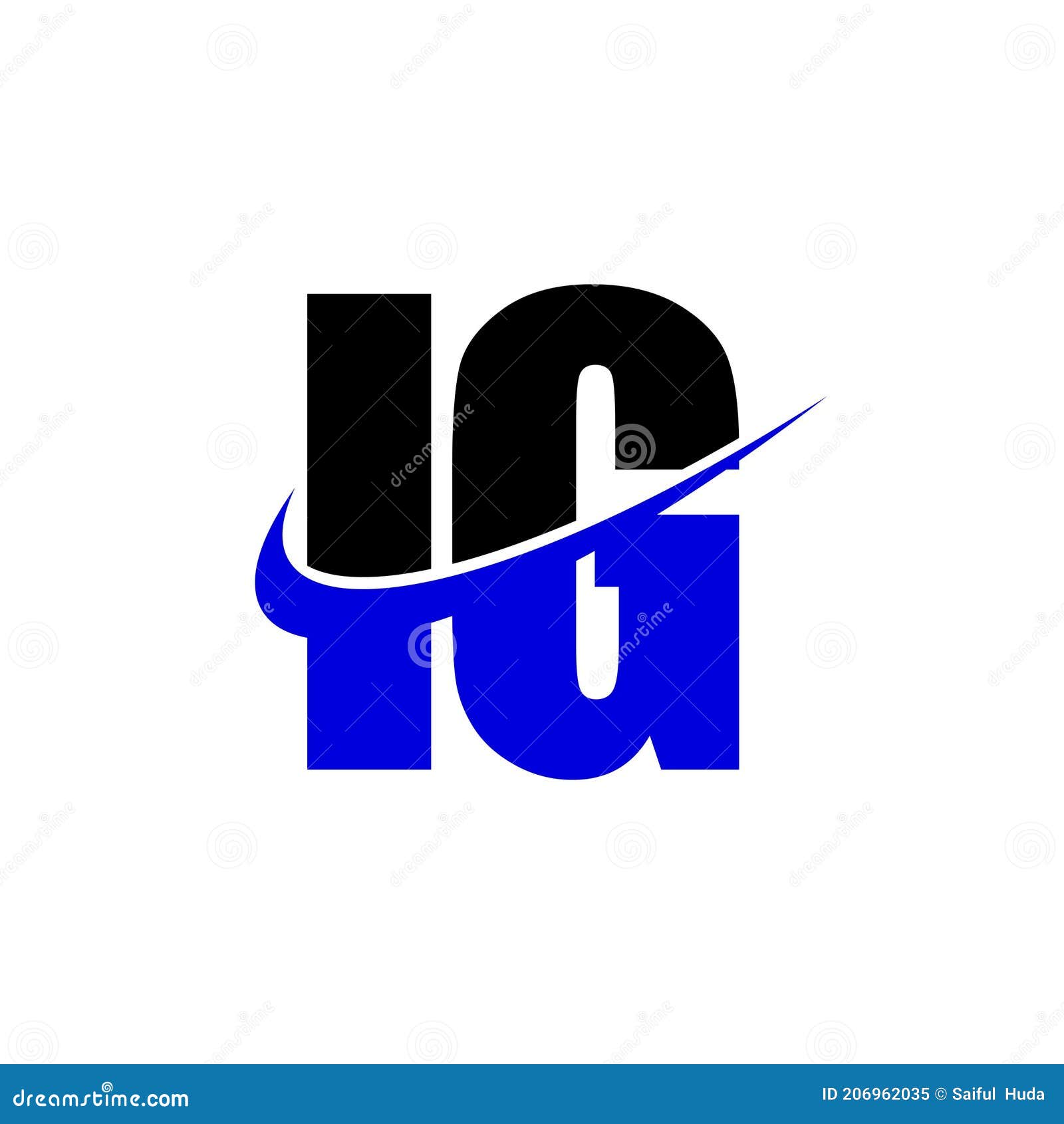 Letter IG Simple Monogram Logo Icon Design. Stock Vector - Illustration ...