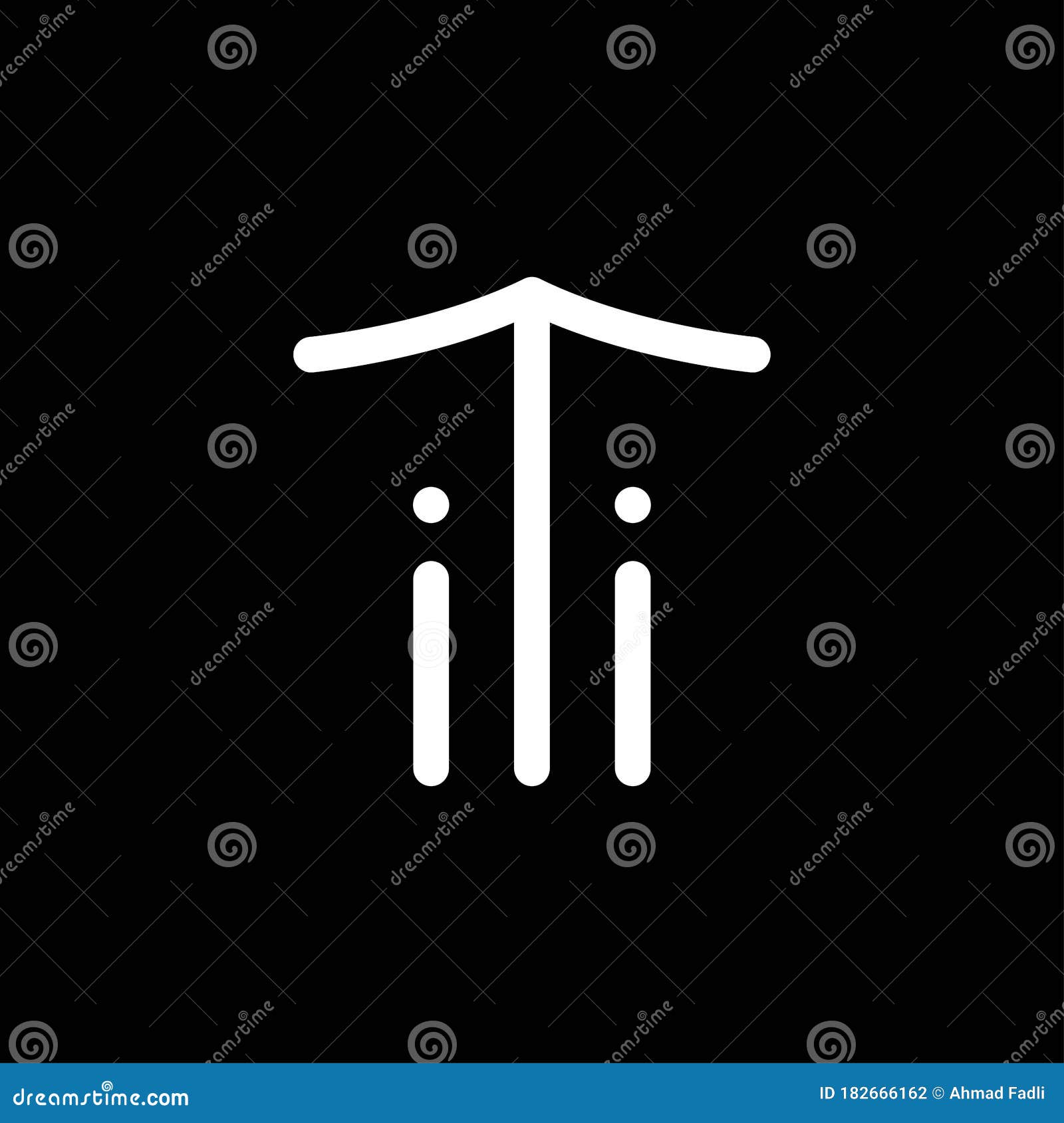 Letter Ii Logo Design Template. Stock Vector - Illustration of symbol ...