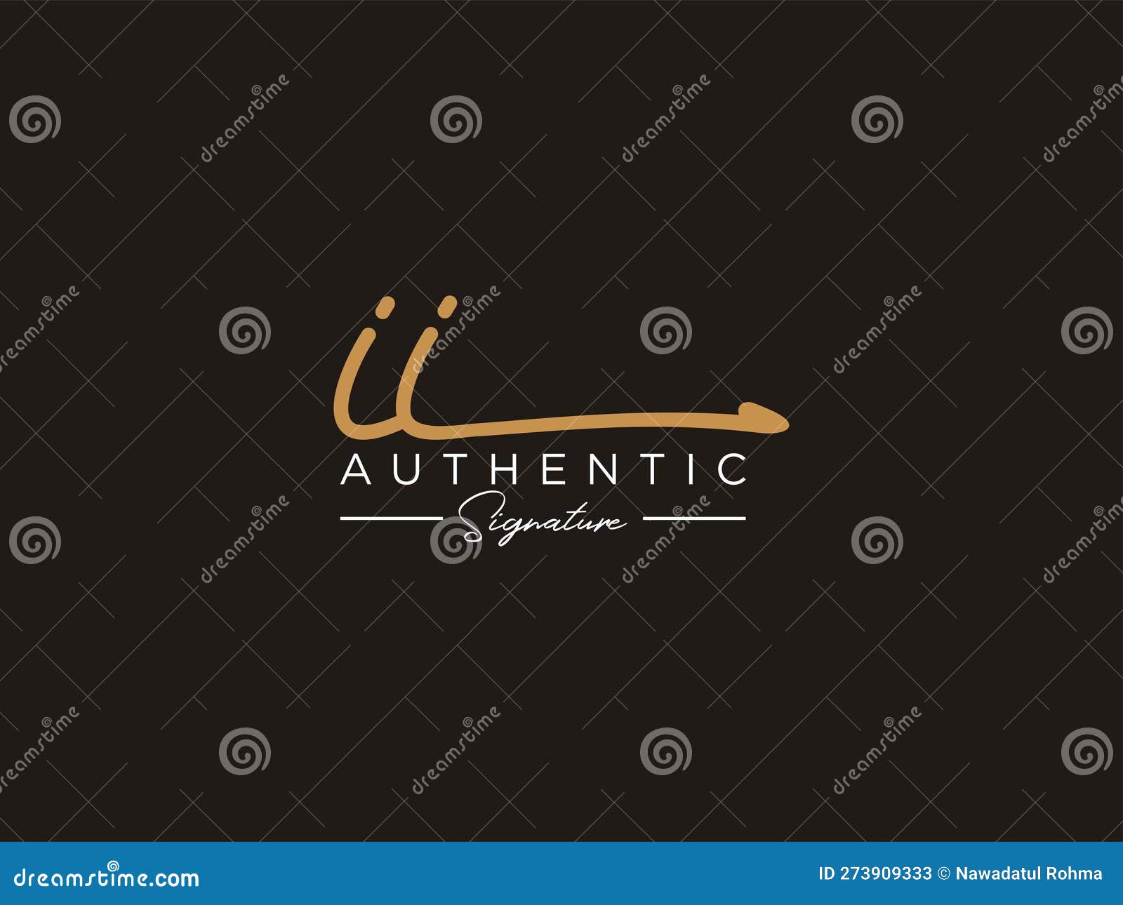 Letter II Signature Logo Template Vector Stock Vector - Illustration of ...