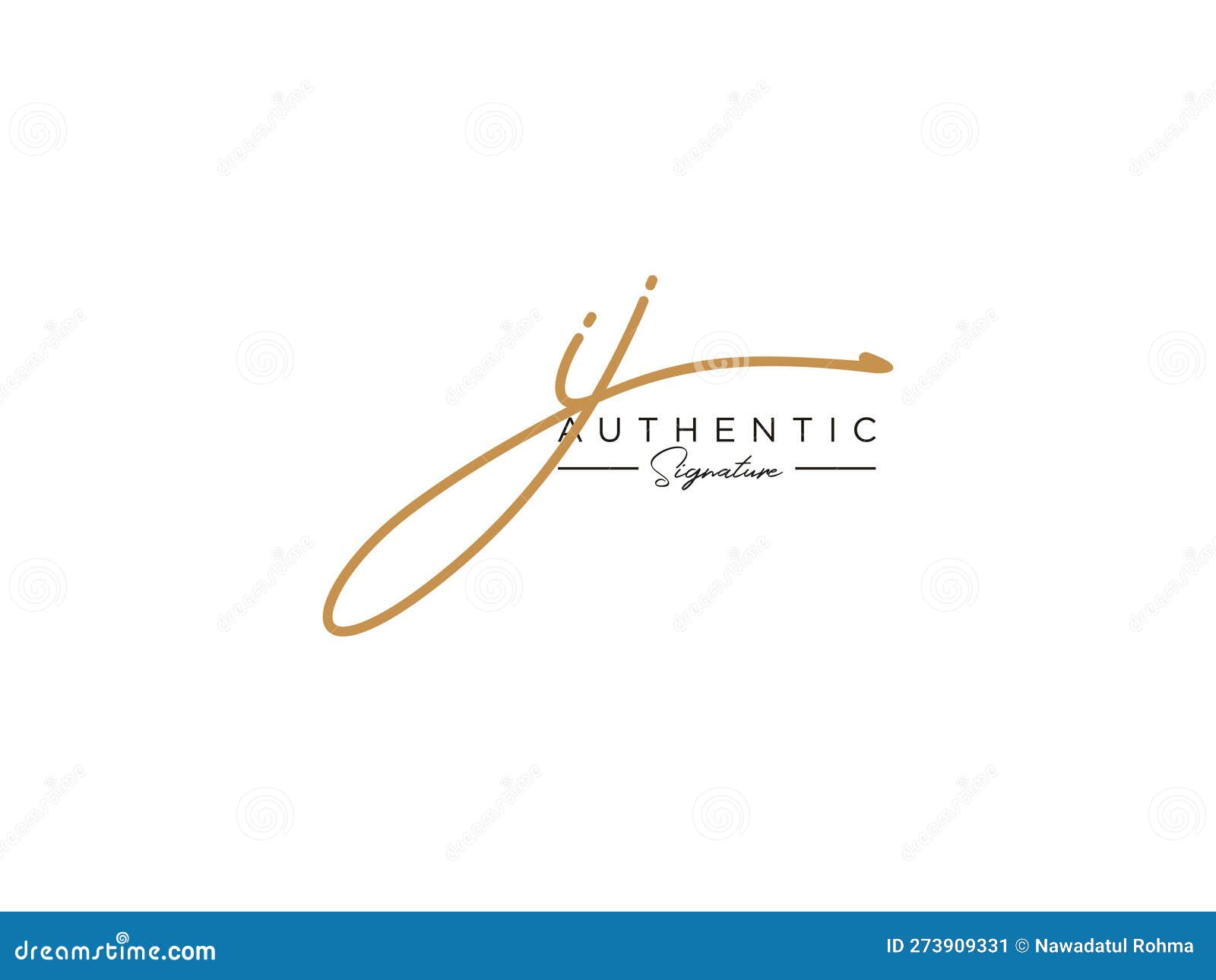 Letter IJ Signature Logo Template Vector Stock Vector - Illustration of ...