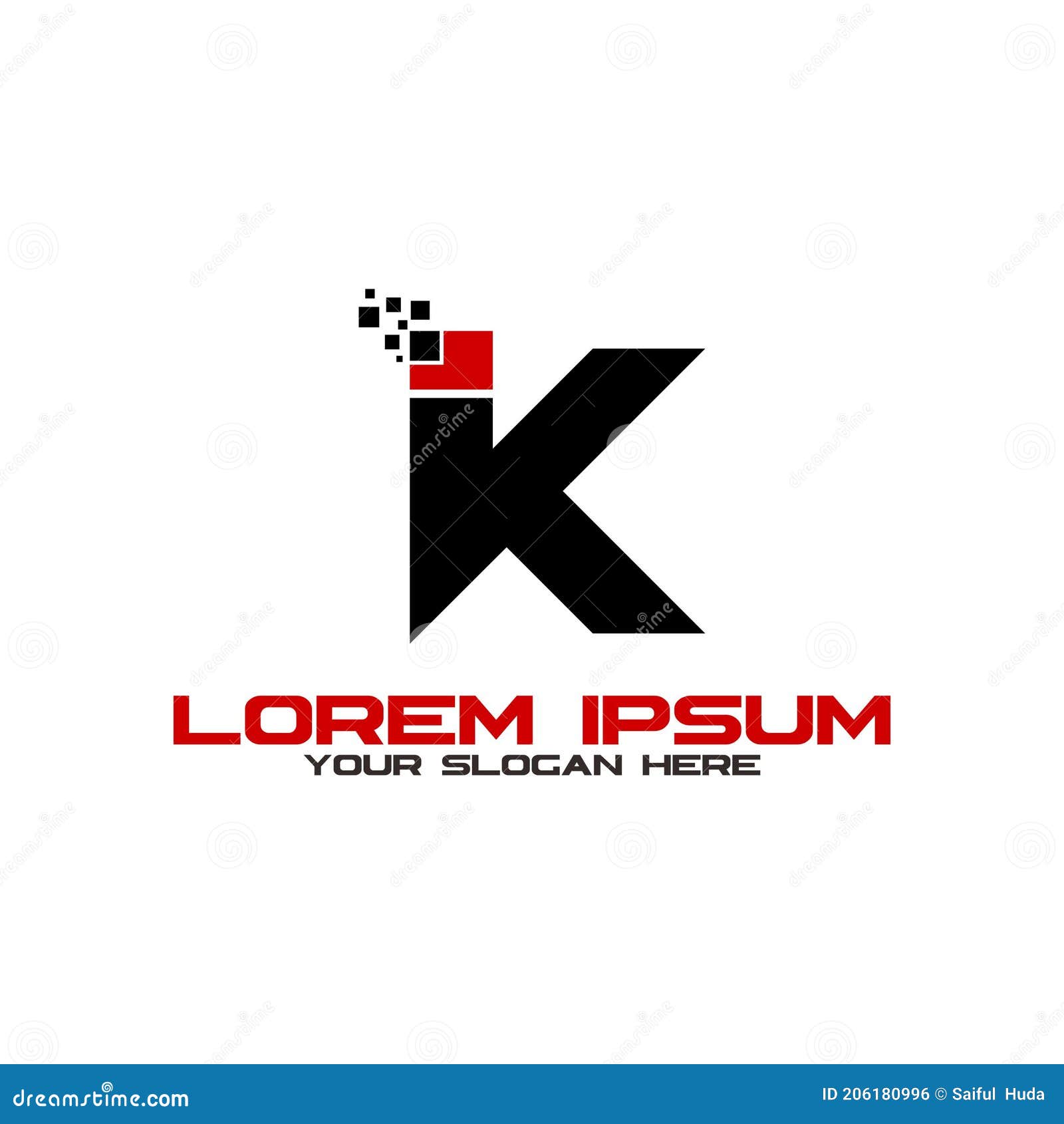 Letter IK Simple Monogram Logo Icon Design. Stock Vector - Illustration ...