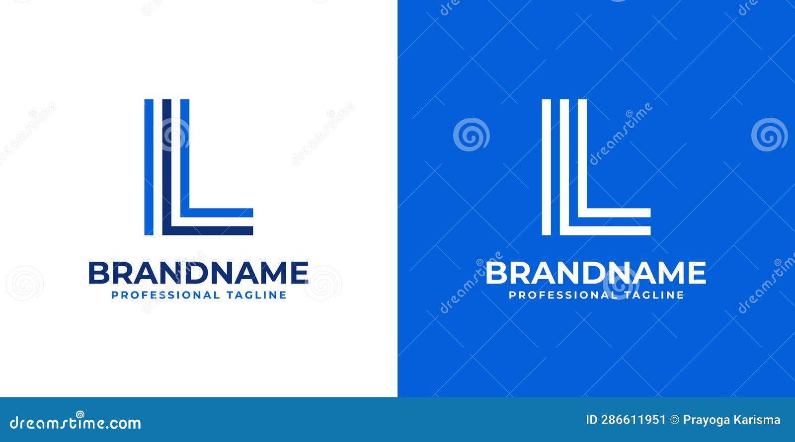 Letter IL Line Monogram Logo, Suitable for Business with IL or LI ...