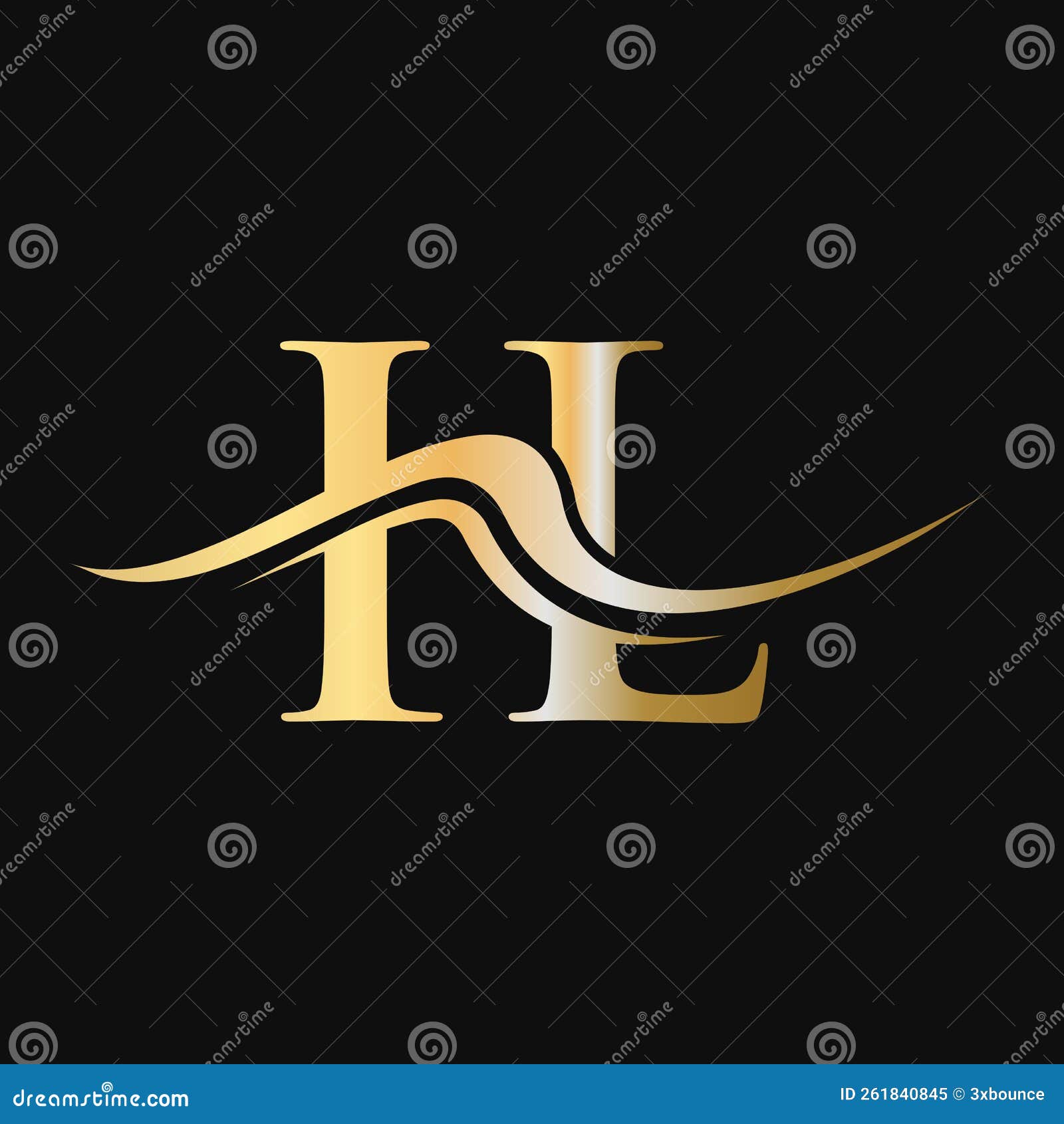 Letter IL Logo Design. Initial IL Logotype Template for Business and ...
