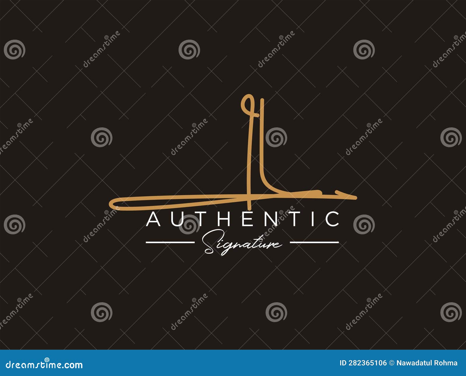 Letter IL Signature Logo Template Vector Stock Vector - Illustration of ...