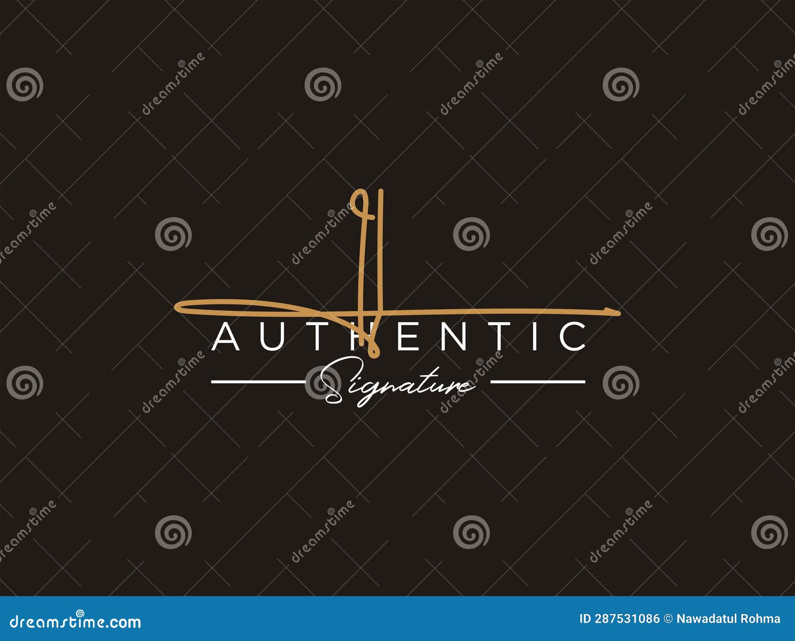 Letter IL Signature Logo Template Vector Stock Vector - Illustration of ...