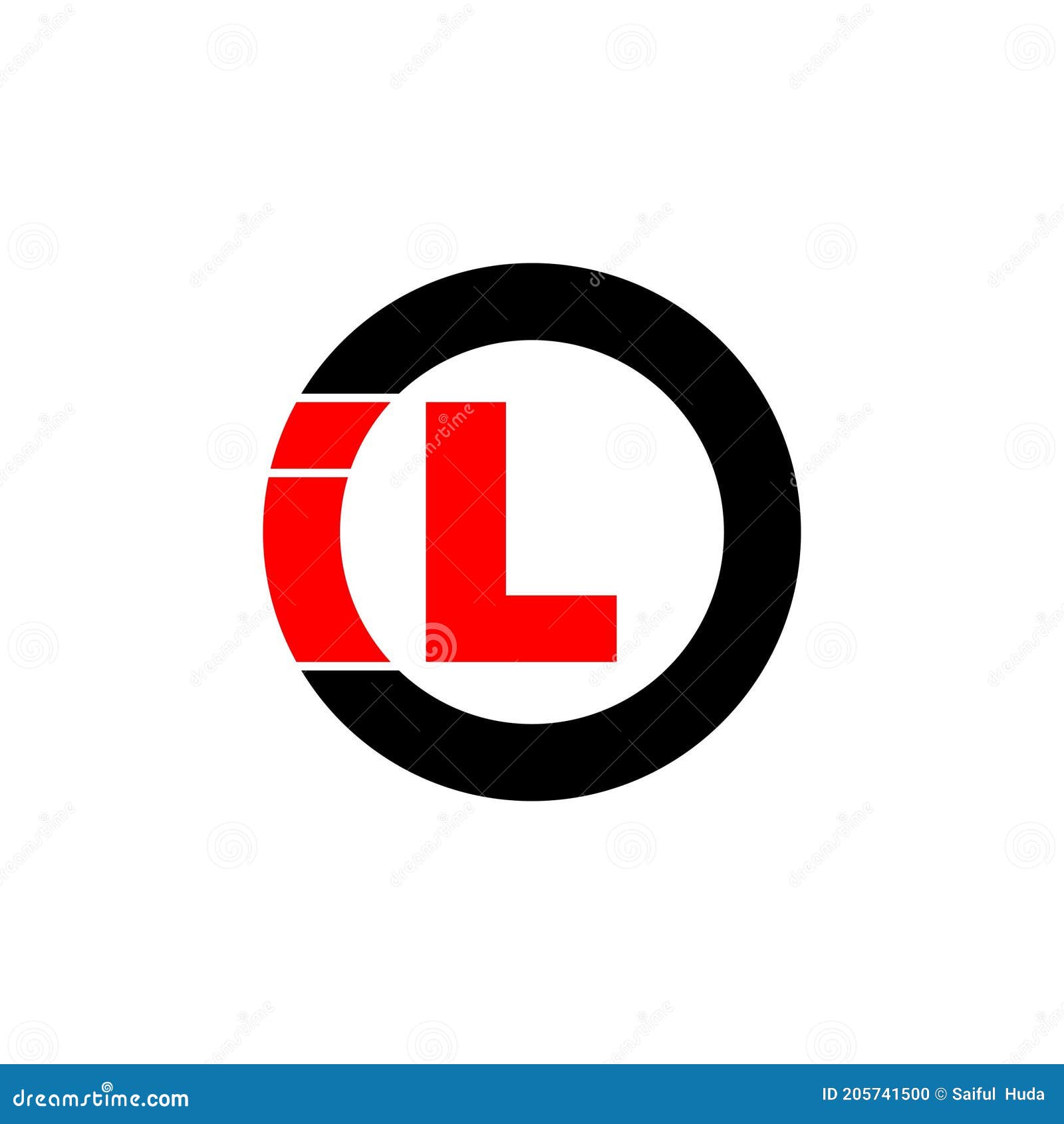Letter IL Simple Monogram Logo Icon Design. Stock Vector - Illustration ...