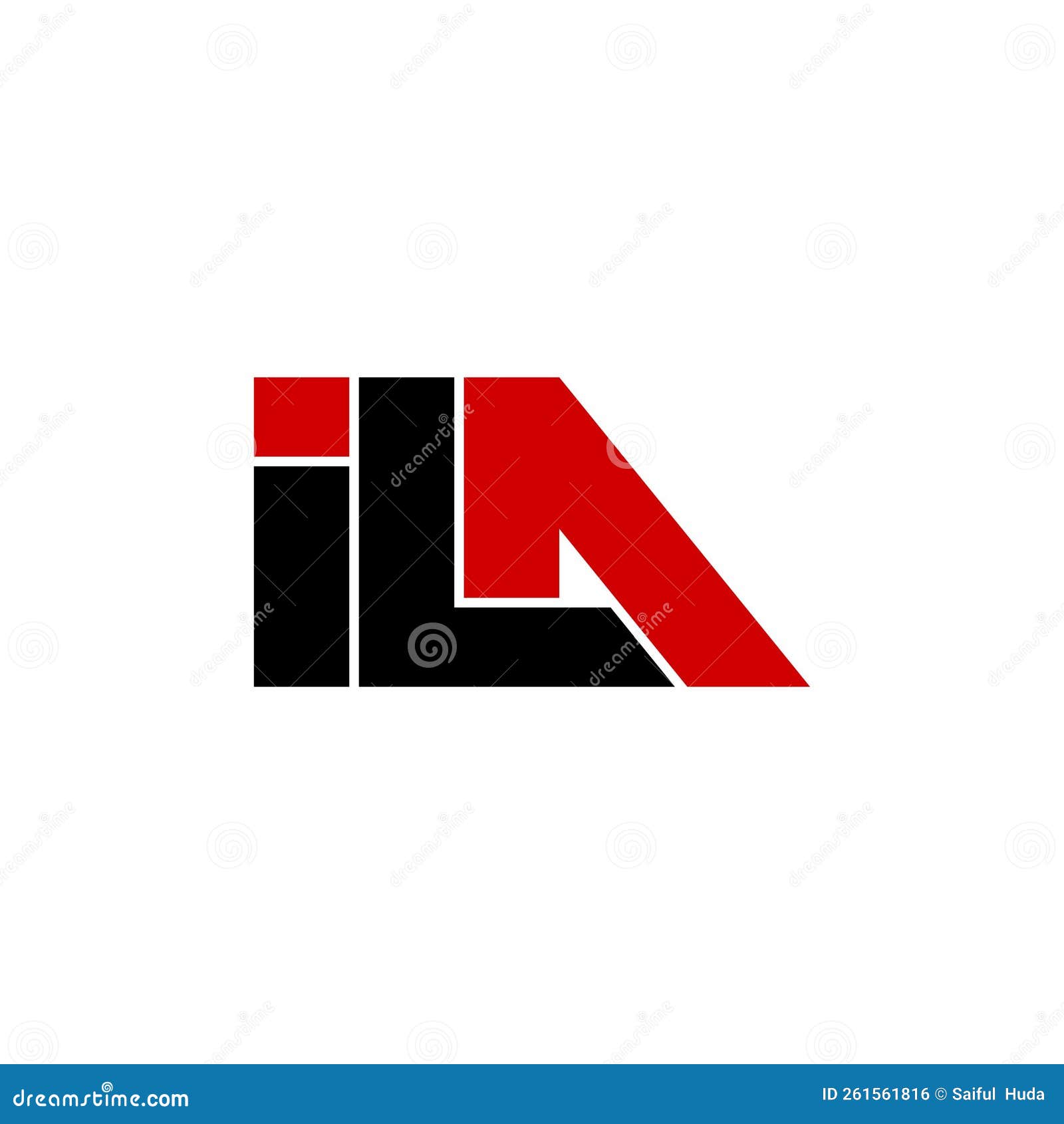 Letter ILA Simple Monogram Logo Icon Design. Stock Vector ...