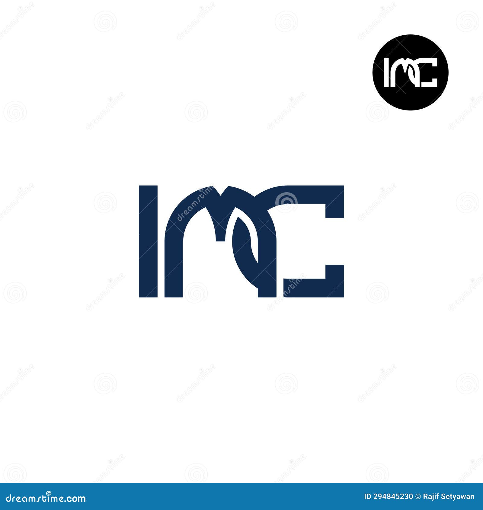 Letter IMC Monogram Logo Design Vector Illustration | CartoonDealer.com ...