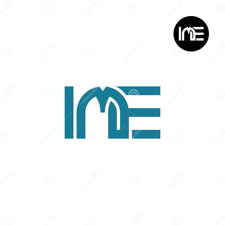 Letter IME Monogram Logo Design Stock Illustration - Illustration of ...