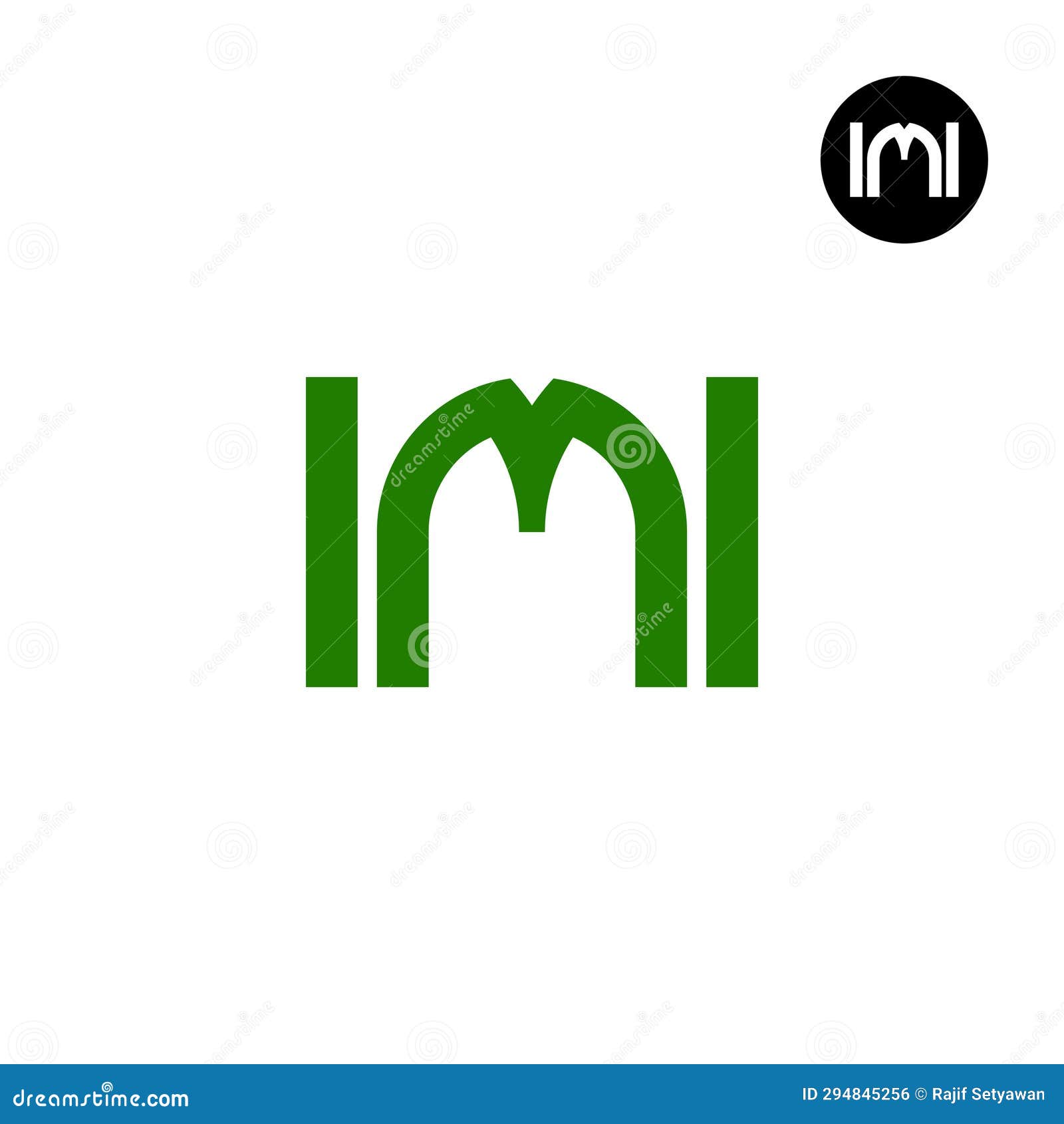 Letter IMI Monogram Logo Design Vector Illustration | CartoonDealer.com ...