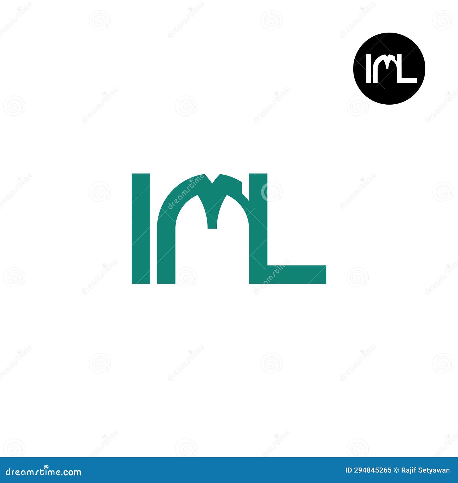 Letter IML Monogram Logo Design Stock Vector - Illustration of letters ...