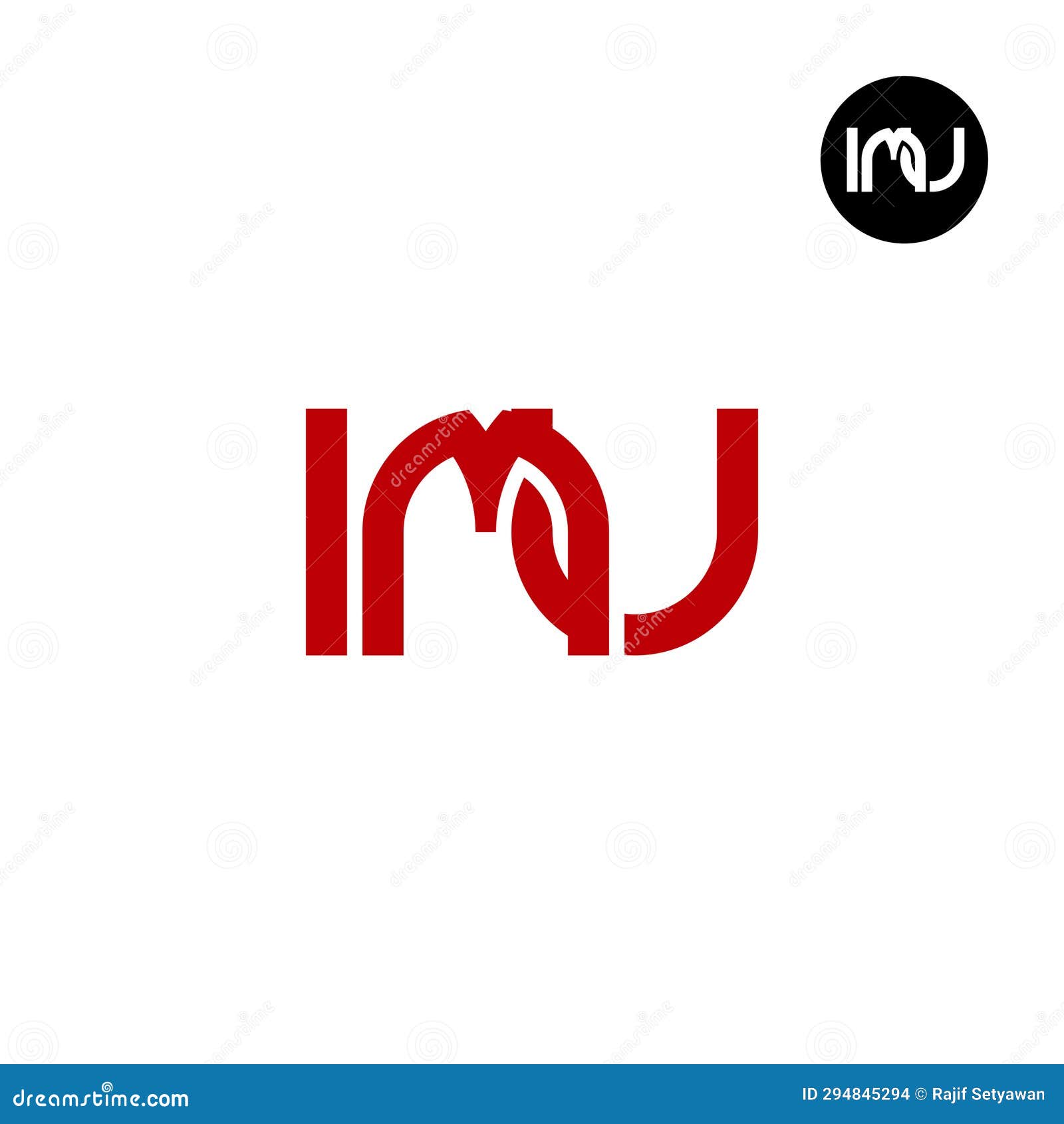 Letter IMU Monogram Logo Design Vector Illustration | CartoonDealer.com ...