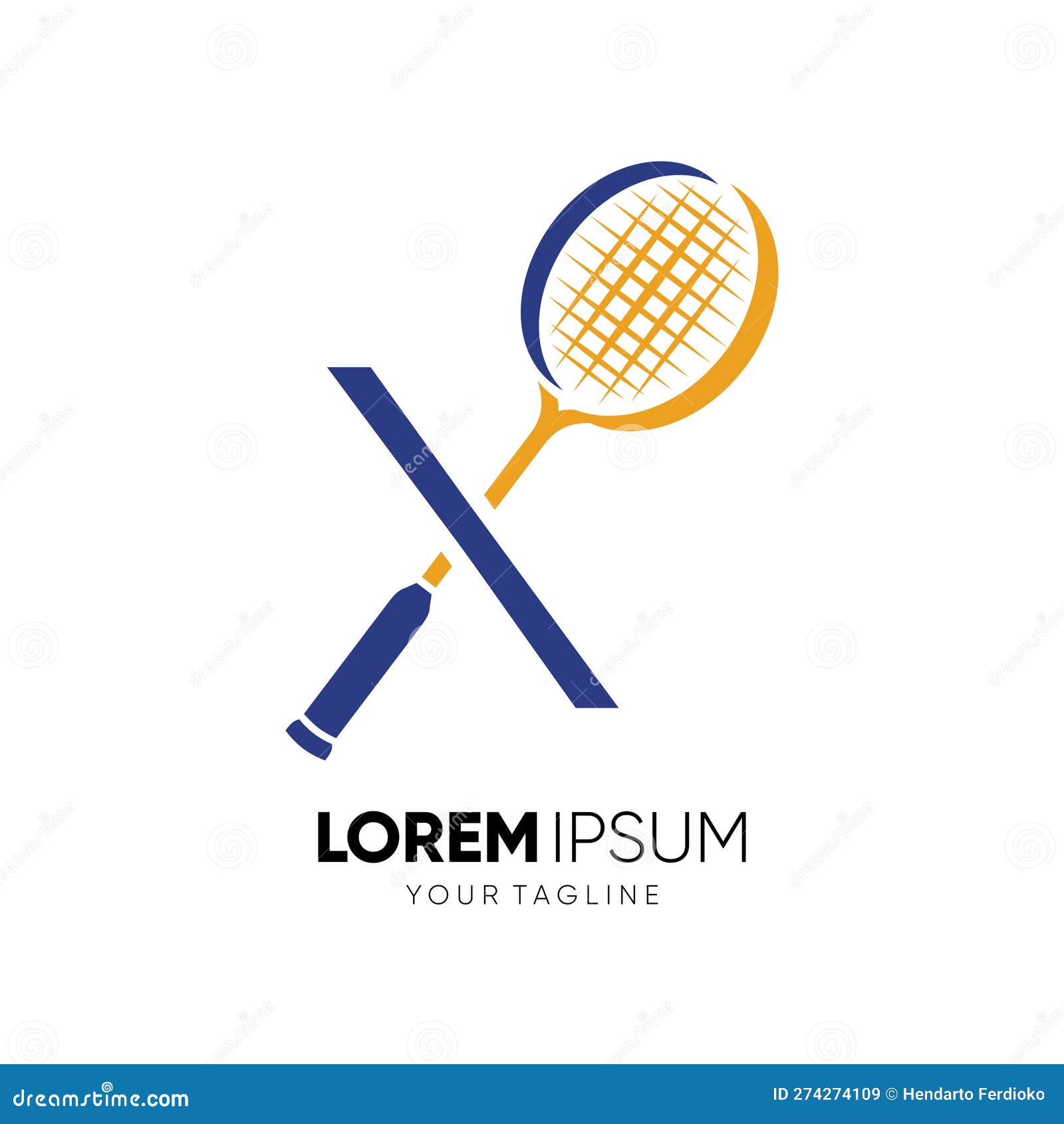 Letter X Initial Badminton Racket Logo Design Vector Icon Graphic ...