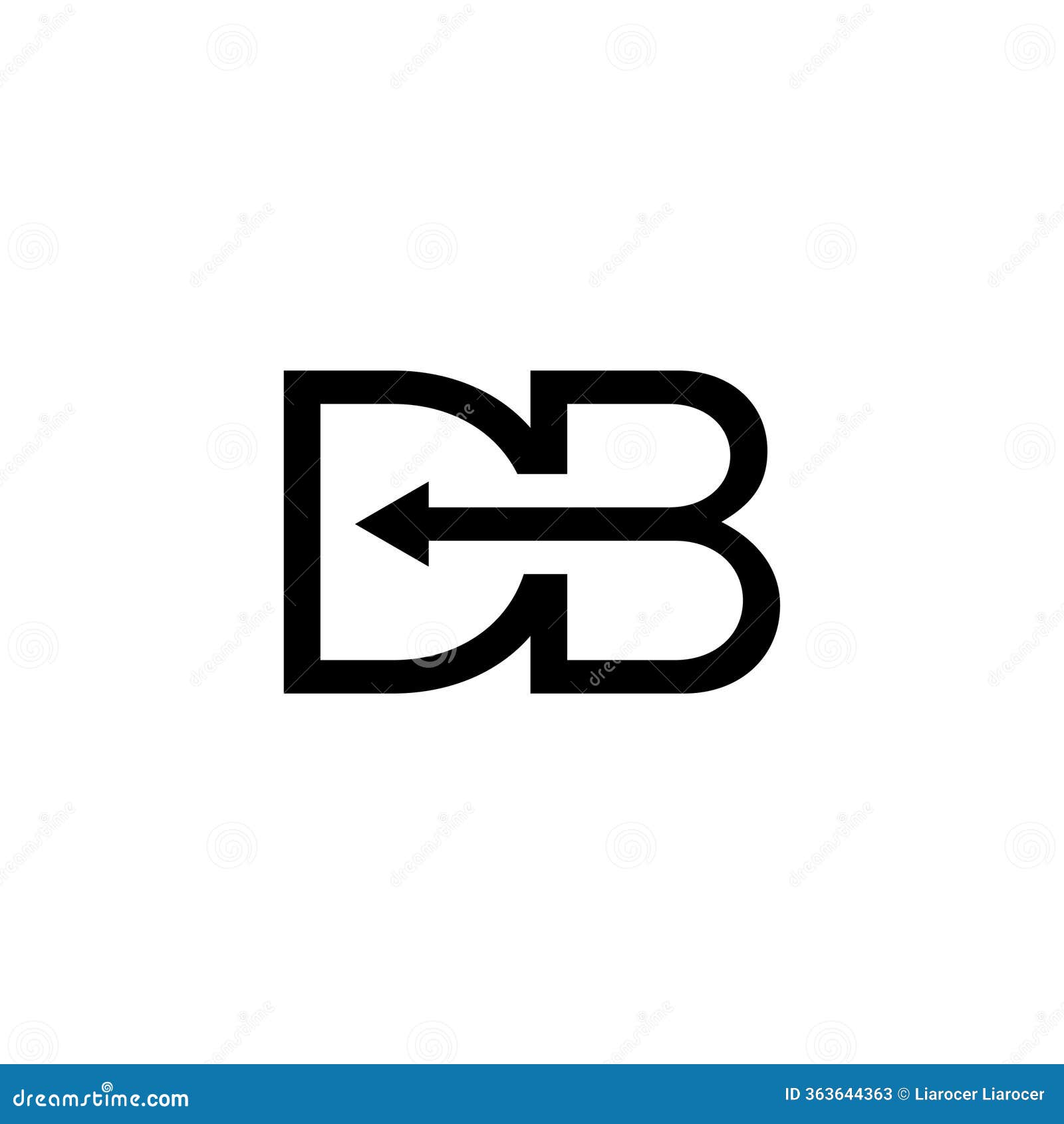 DOR Letter Initial Logo Design Vector Illustration | CartoonDealer.com ...