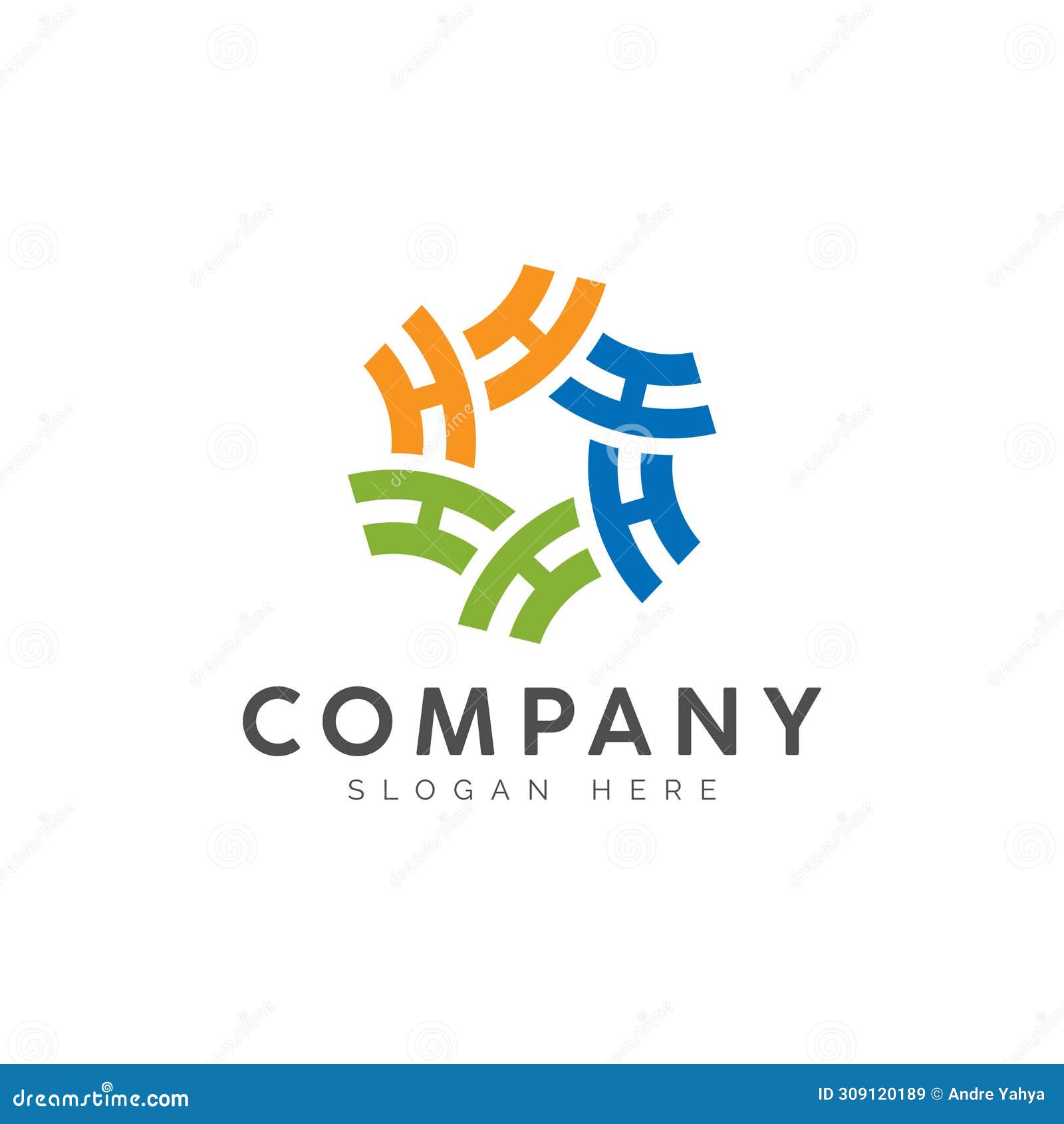 Letter Initial H Logo Design Inspiration. Stock Vector - Illustration ...