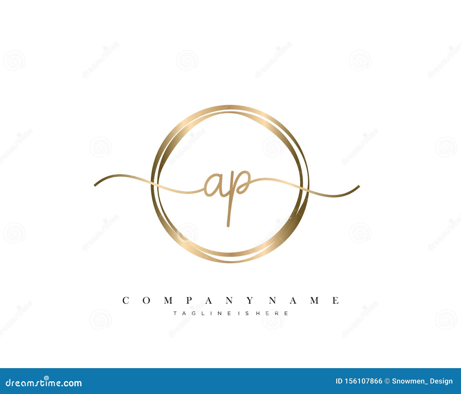 AP Initial Handwriting Logo Template Vector. Stock Vector ...