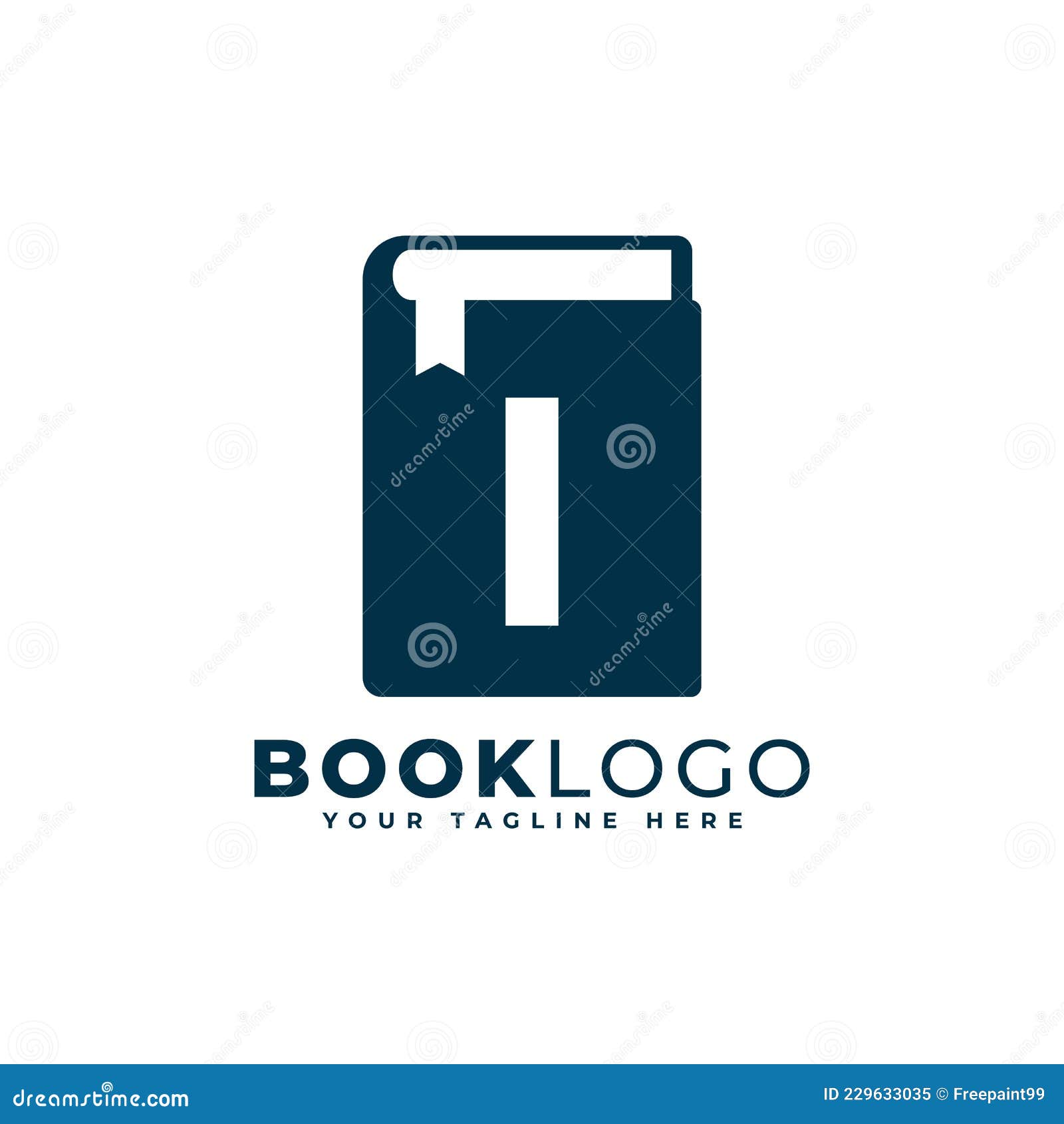Letter Initial I Book Logo Design. Usable for Education, Business and ...