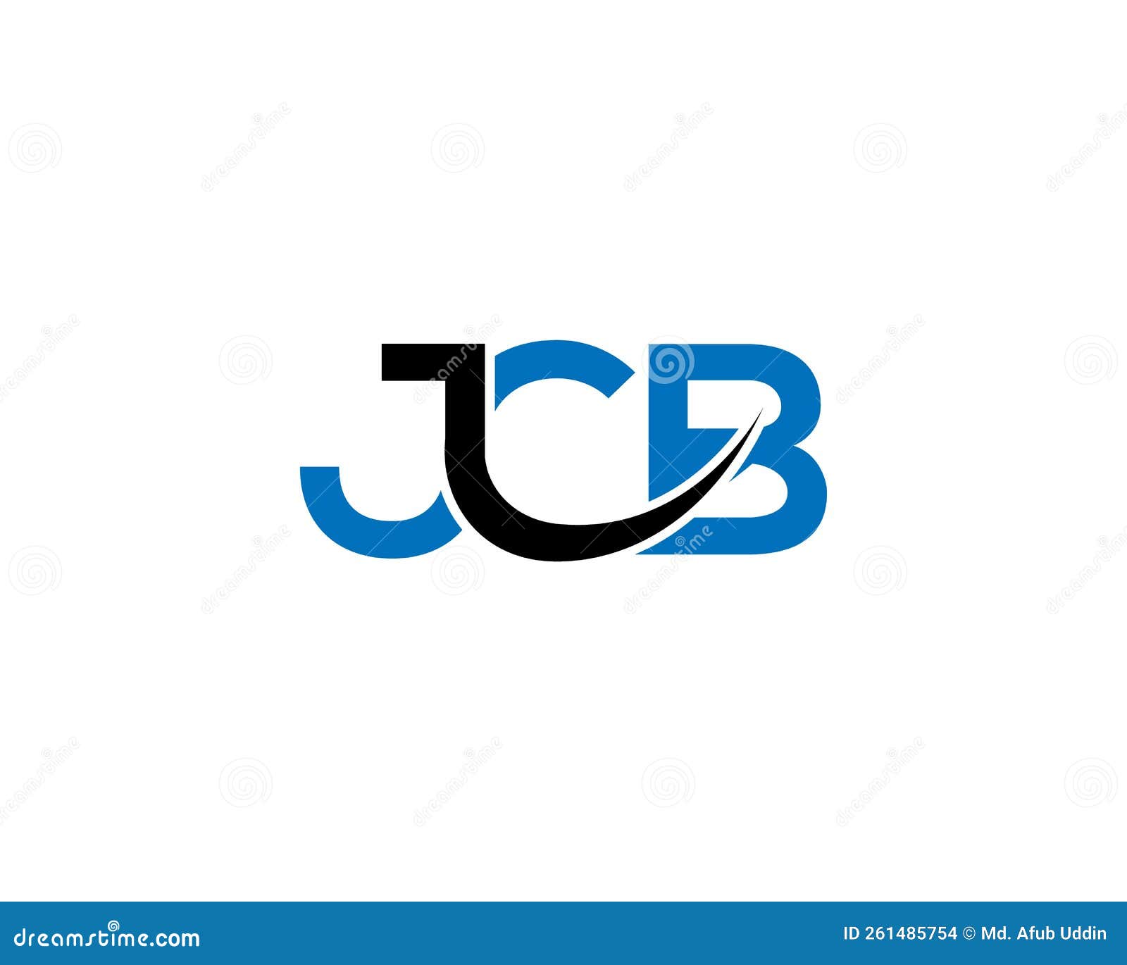 Letter Initial JCB Logo Design Stock Vector - Illustration of ...