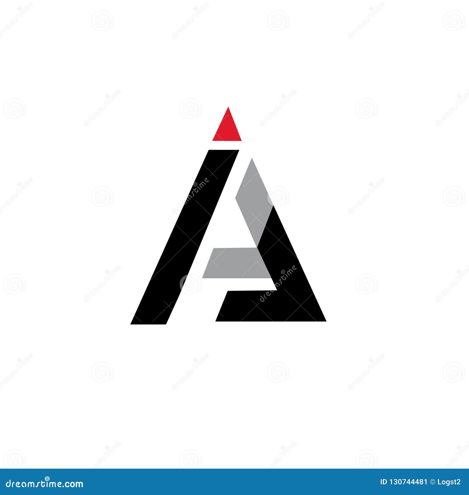 A Letter Vector Logo. Linear Letter a Emblem Stock Vector ...