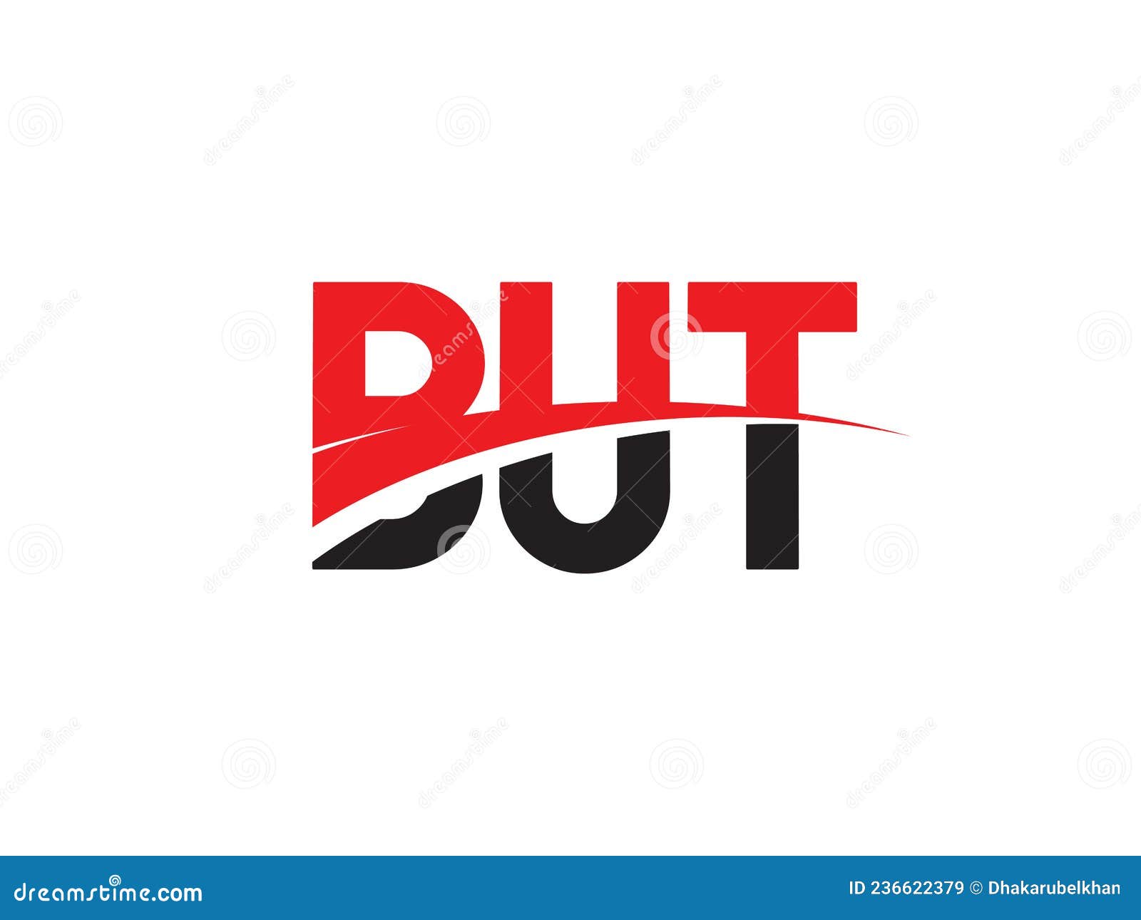 But Letter Initial Logo Design Vector Illustration Stock Vector ...