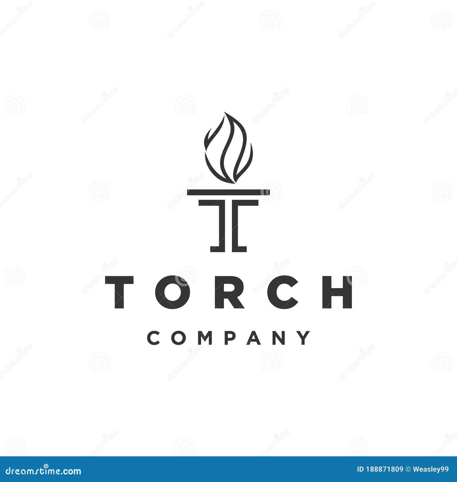 Letter T Torch Word Fire Cartoon Vector | CartoonDealer.com #285042881
