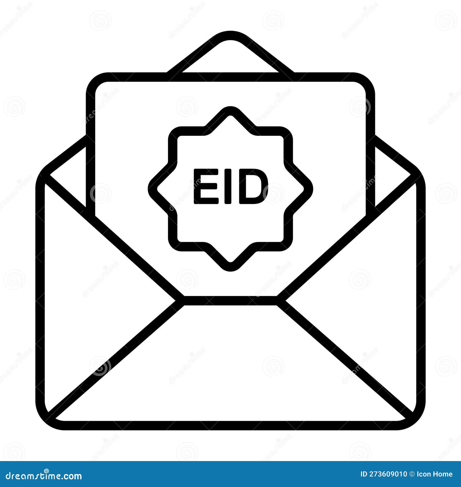 Letter Inside Envelope Showing Concept of Eid Greetings Letter in ...