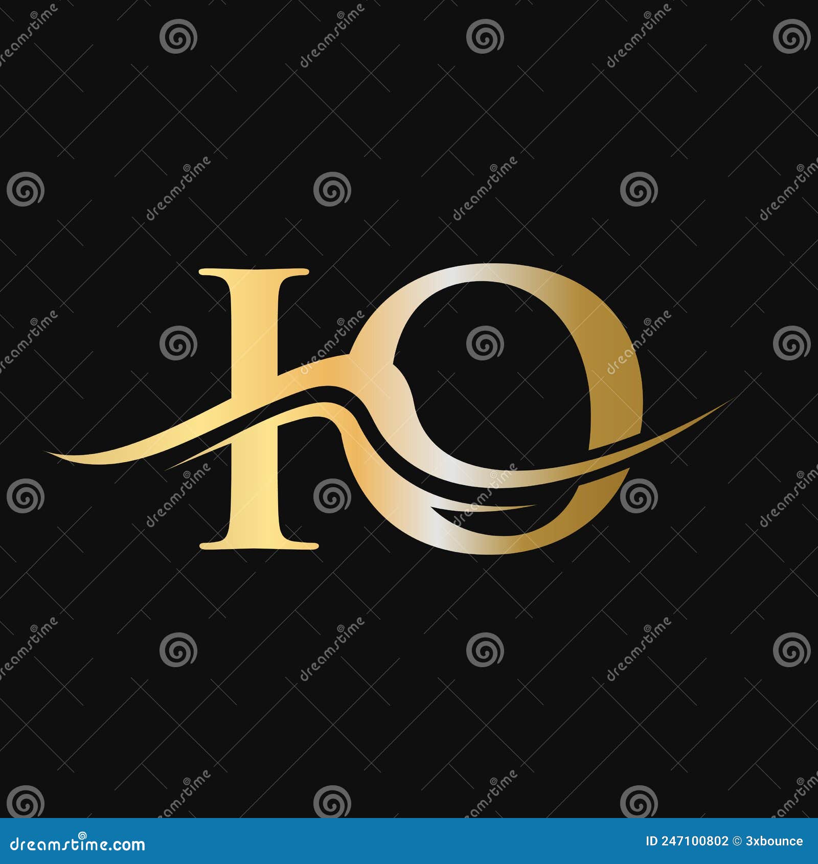 Letter IO Logo Design. Initial IO Logotype Template for Business and ...