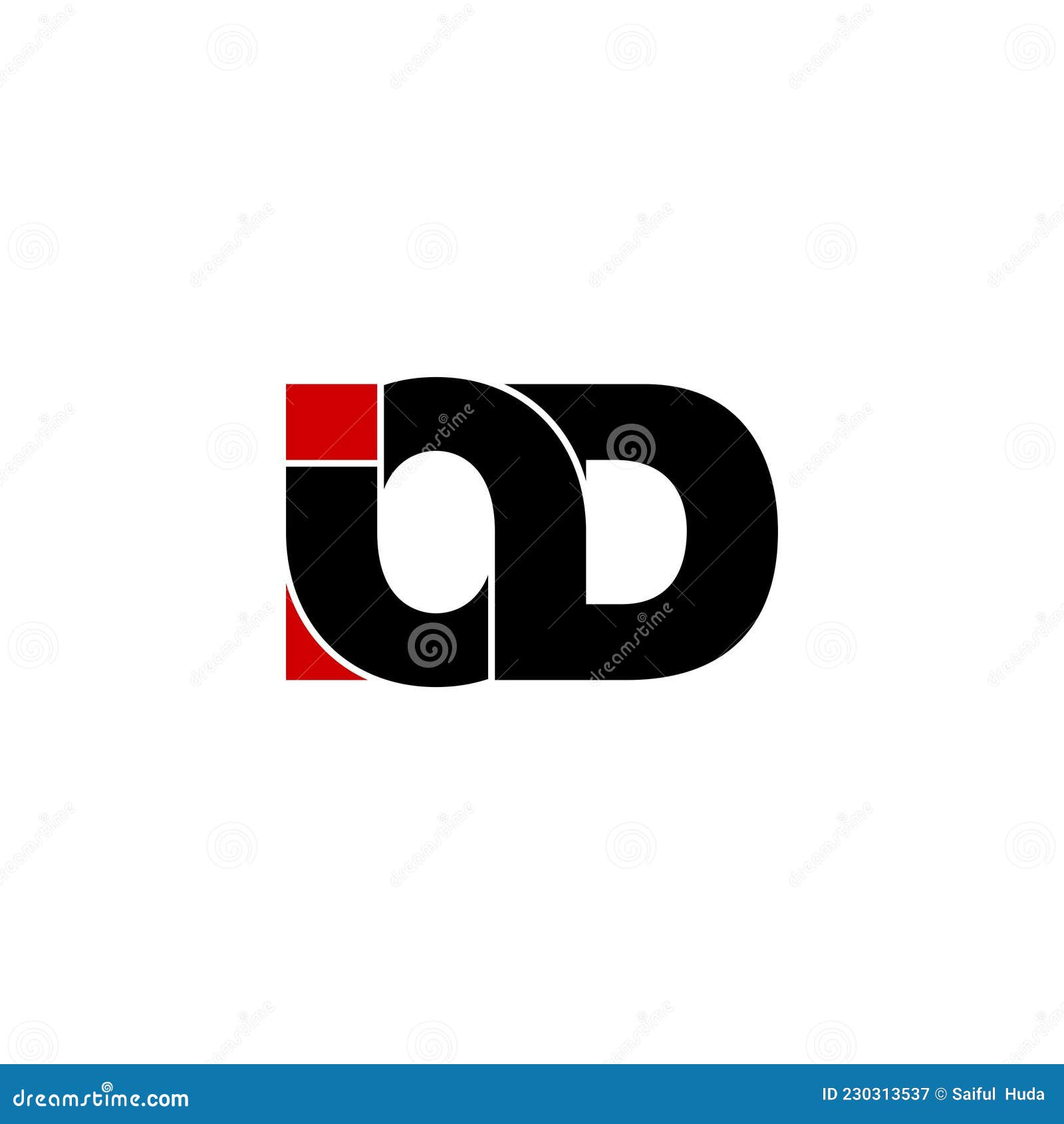 Letter IOD Simple Monogram Logo Icon Design. Stock Vector ...