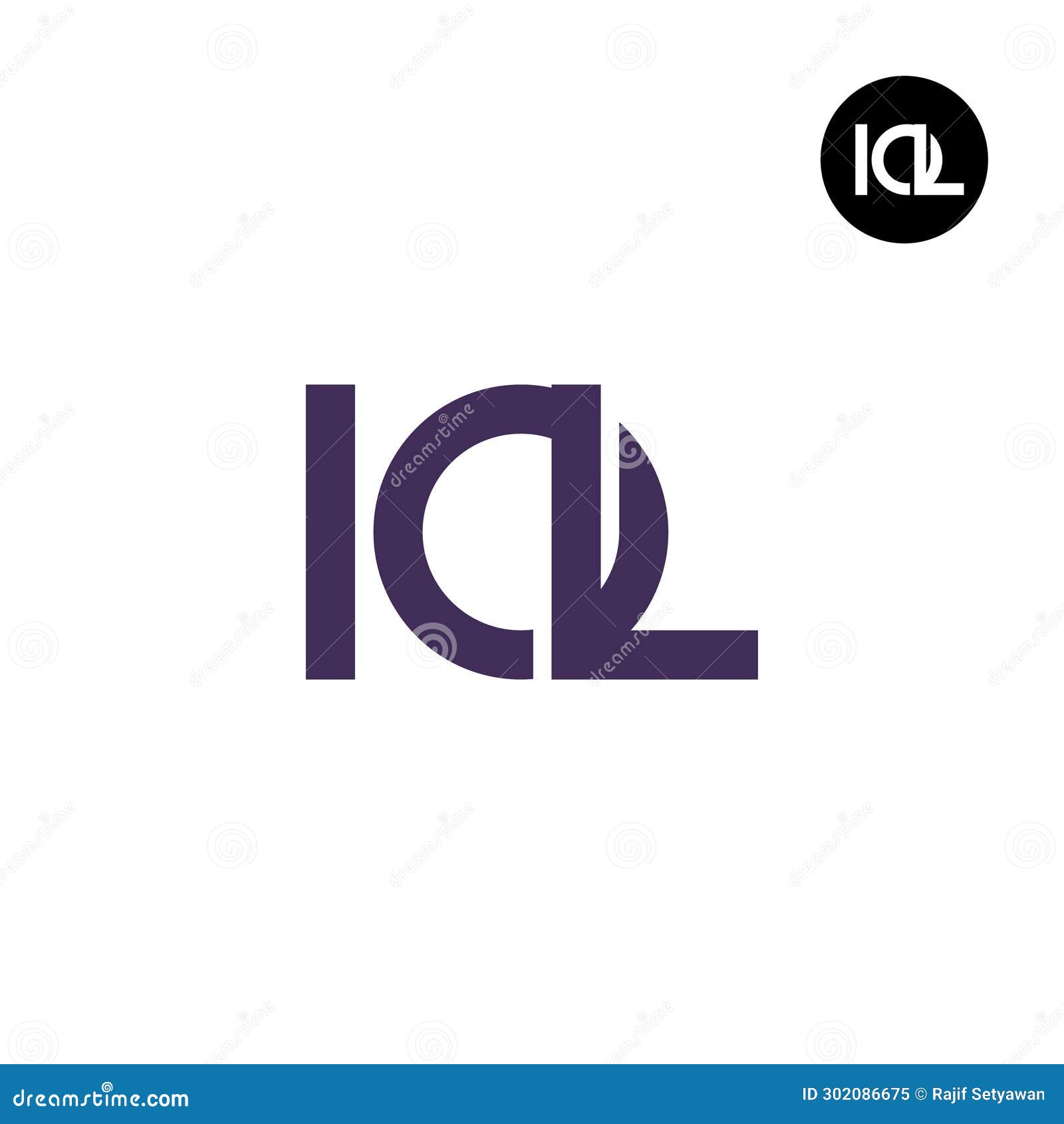 Letter IOL Monogram Logo Design Stock Vector - Illustration of minimal ...