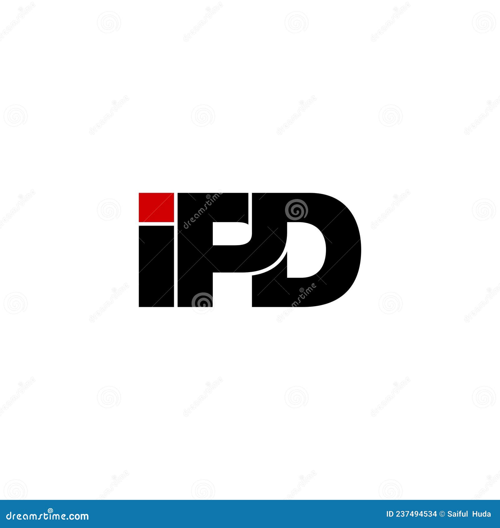 Letter IPD Simple Monogram Logo Icon Design. Stock Vector ...