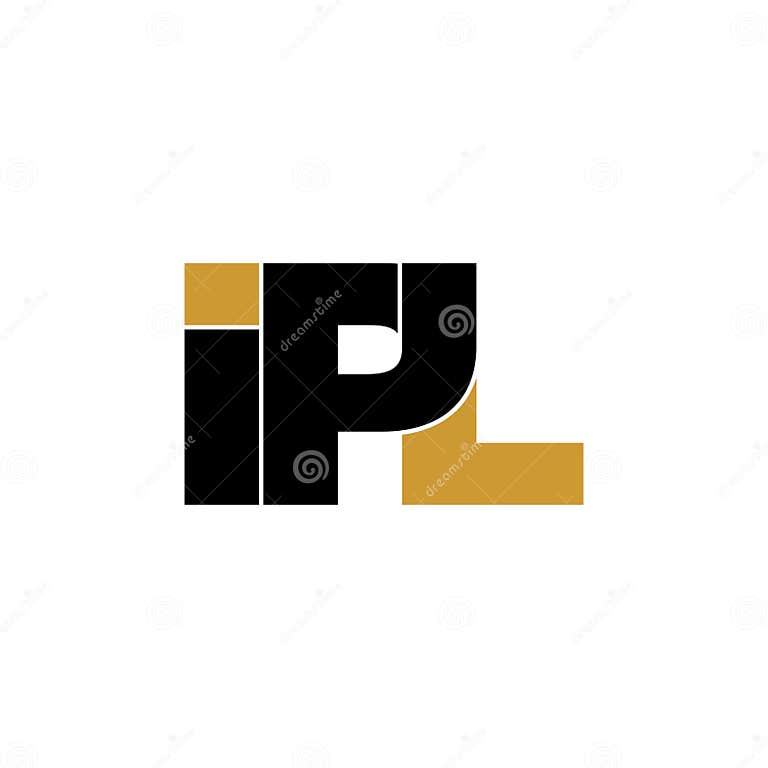 Letter IPL Simple Monogram Logo Icon Design. Stock Vector ...