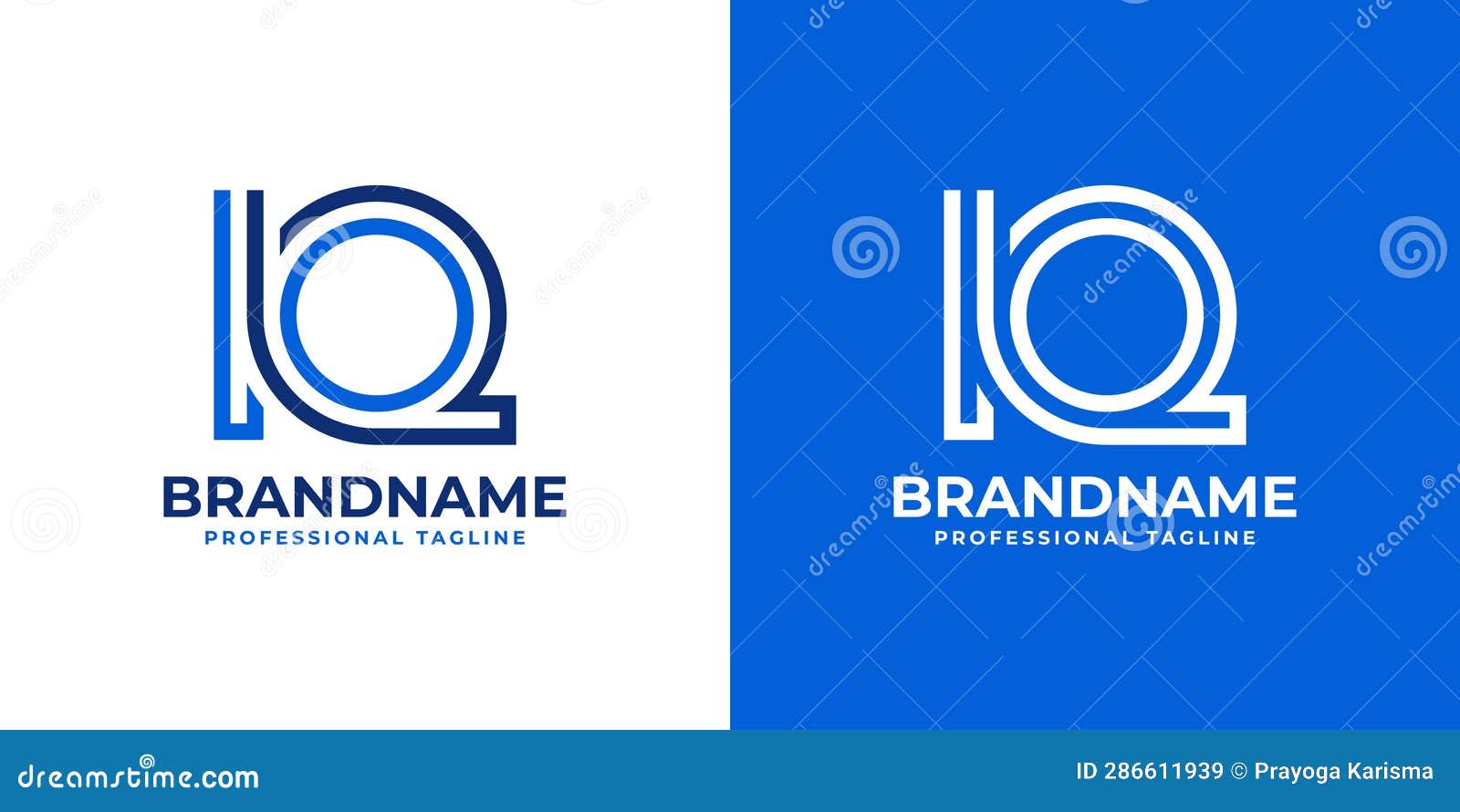Letter IQ Line Monogram Logo, Suitable for Business with IQ or QI ...