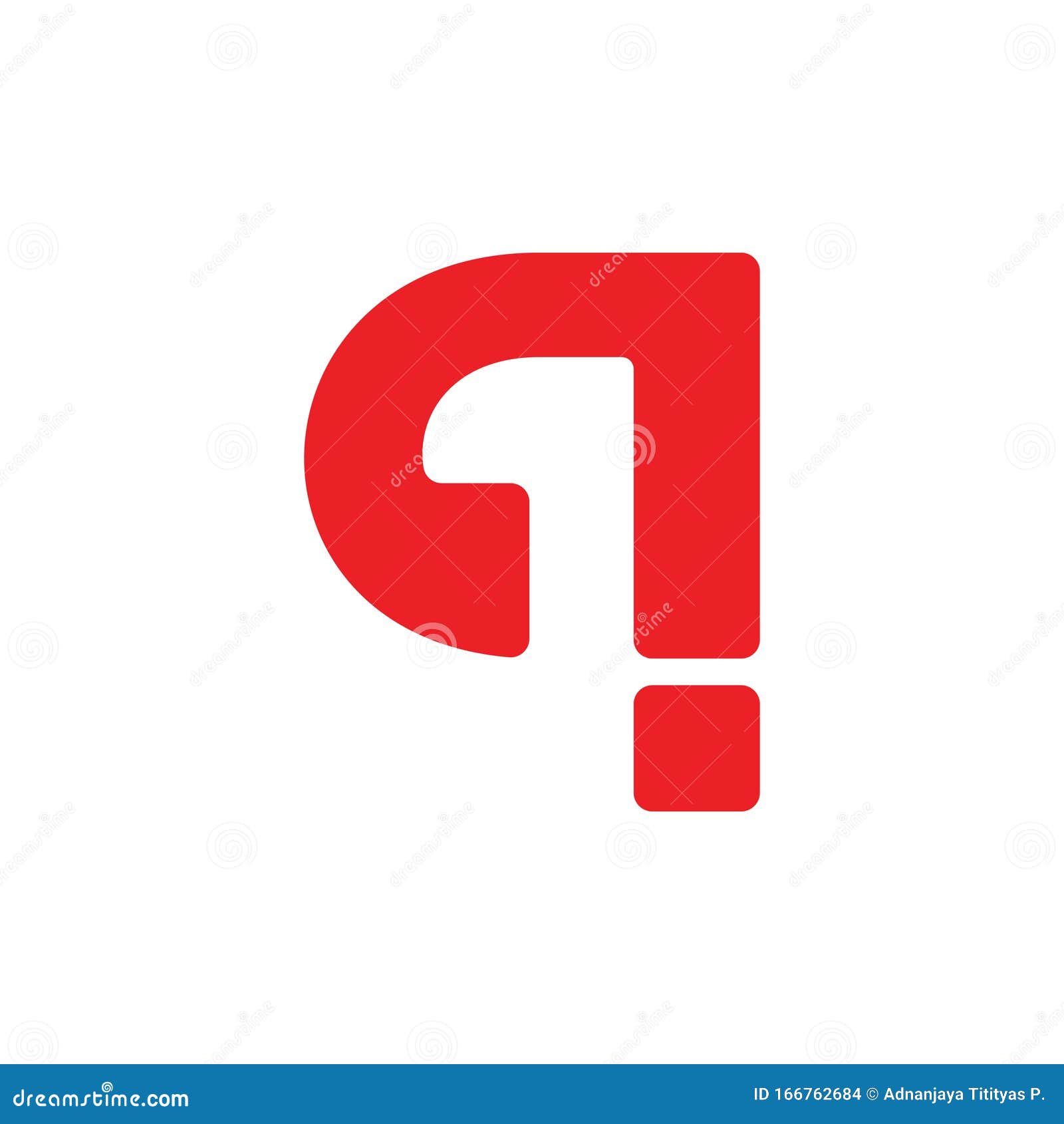 Letter Iq Simple Abstract Geometric Logo Vector Stock Vector ...