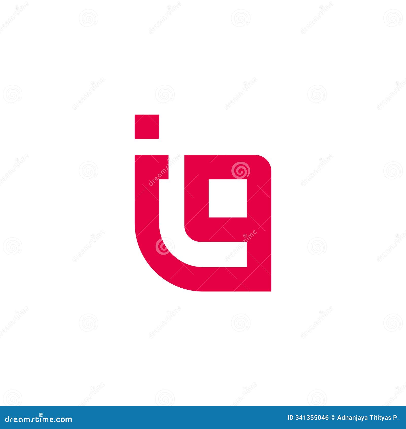 Letter Iq Simple Linked Connect Line Logo Vector Stock Vector ...