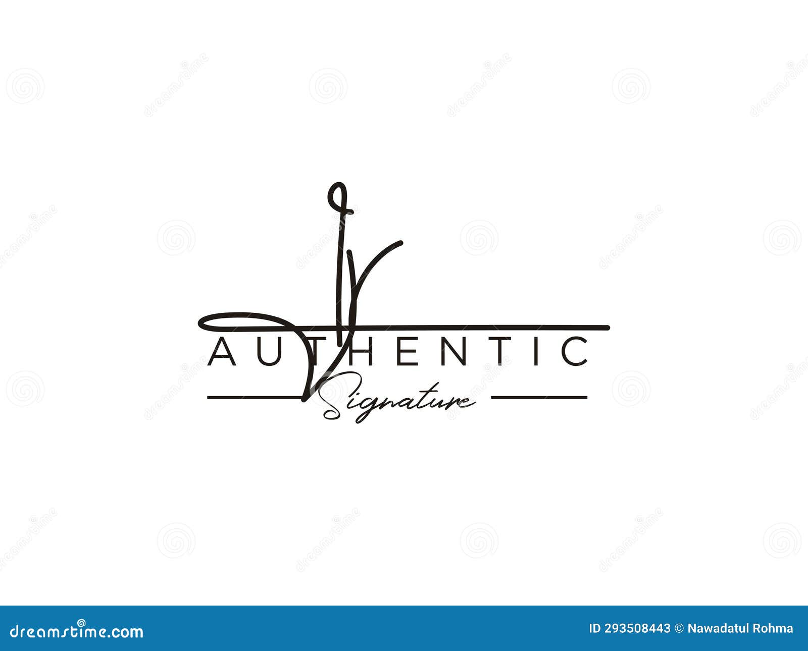 Letter IR Signature Logo Template Vector Stock Vector - Illustration of ...