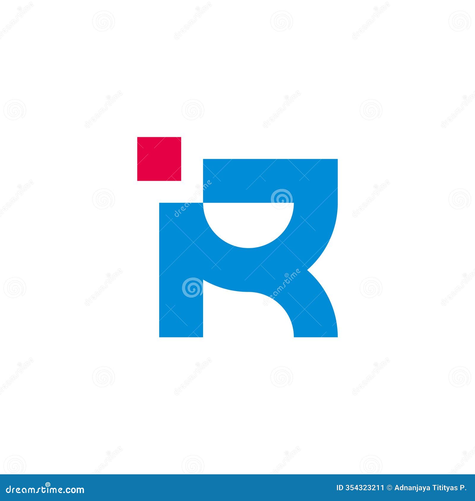 Letter Ir Simple Motion Dot Colorful Logo Vector Stock Vector ...