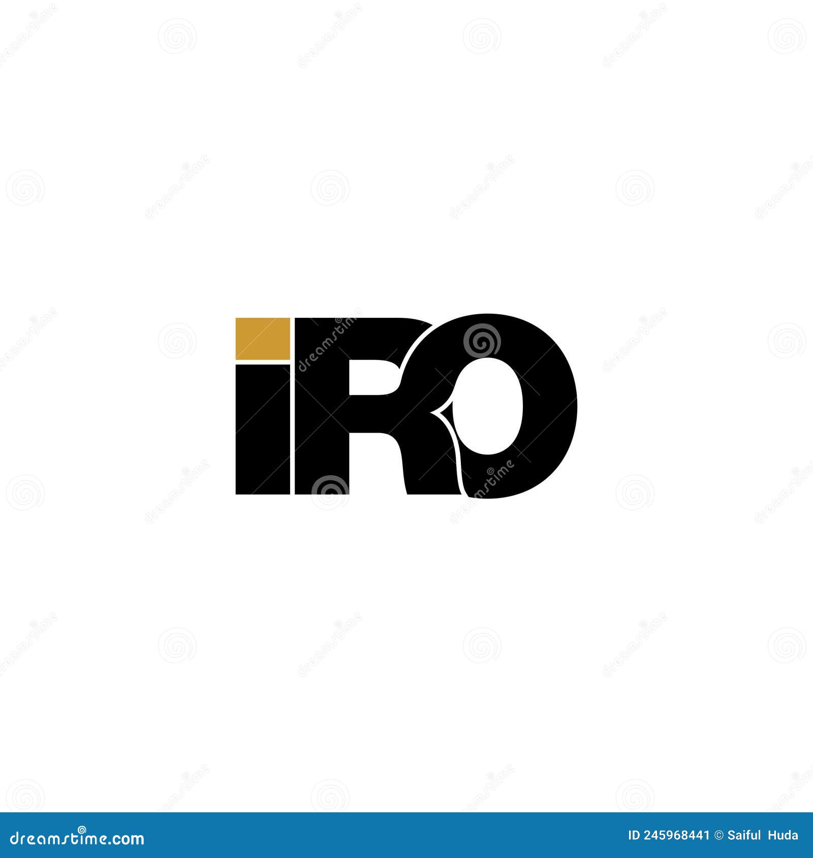 Letter IRO Simple Monogram Logo Icon Design. Stock Vector ...
