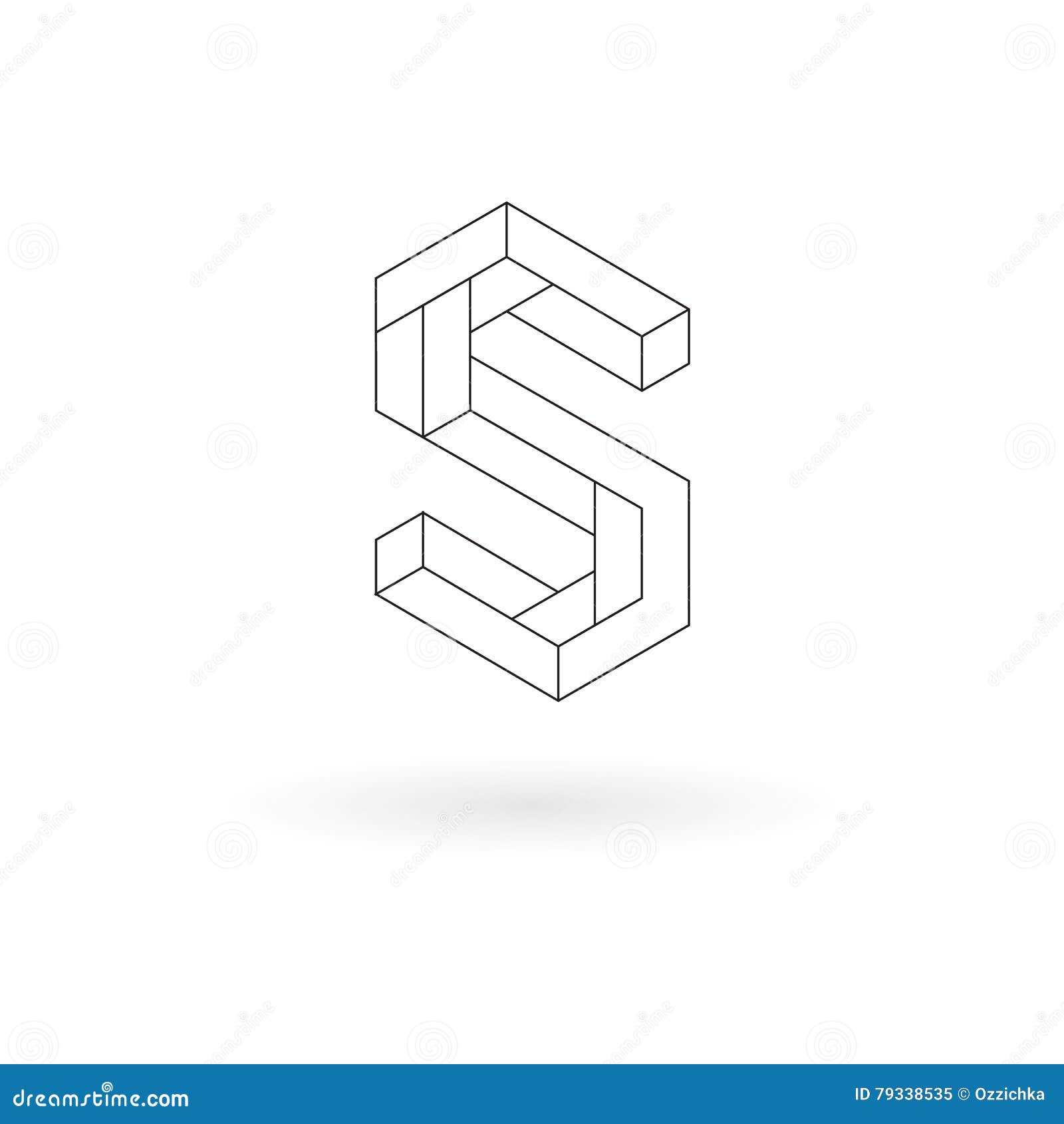 Letter Isometric Logo Design. Stock Vector - Illustration of isometric ...