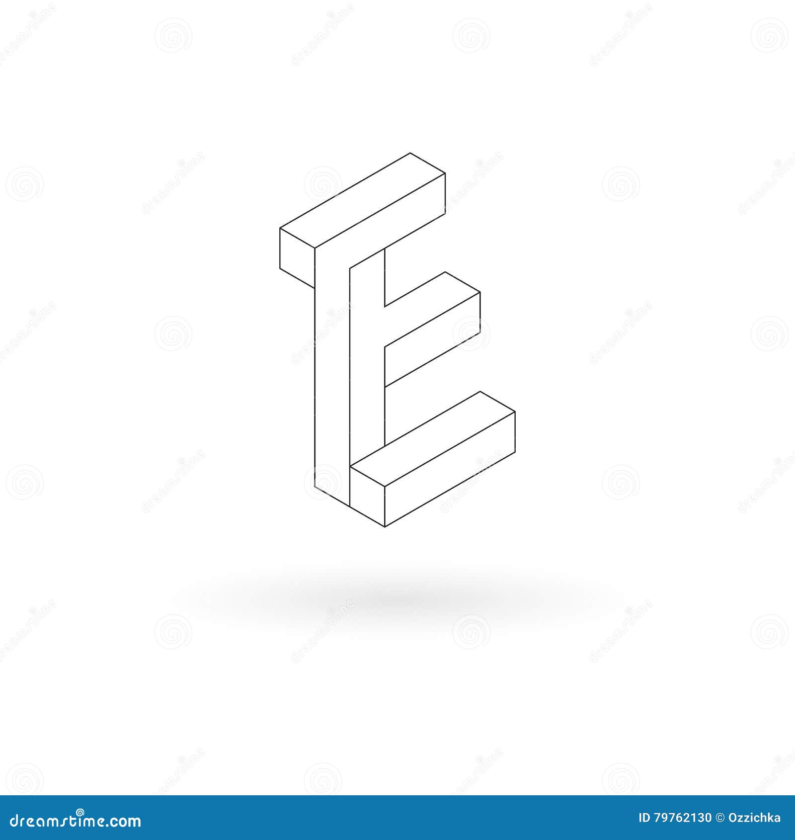 Letter Isometric Logo Design. Stock Vector - Illustration of management ...