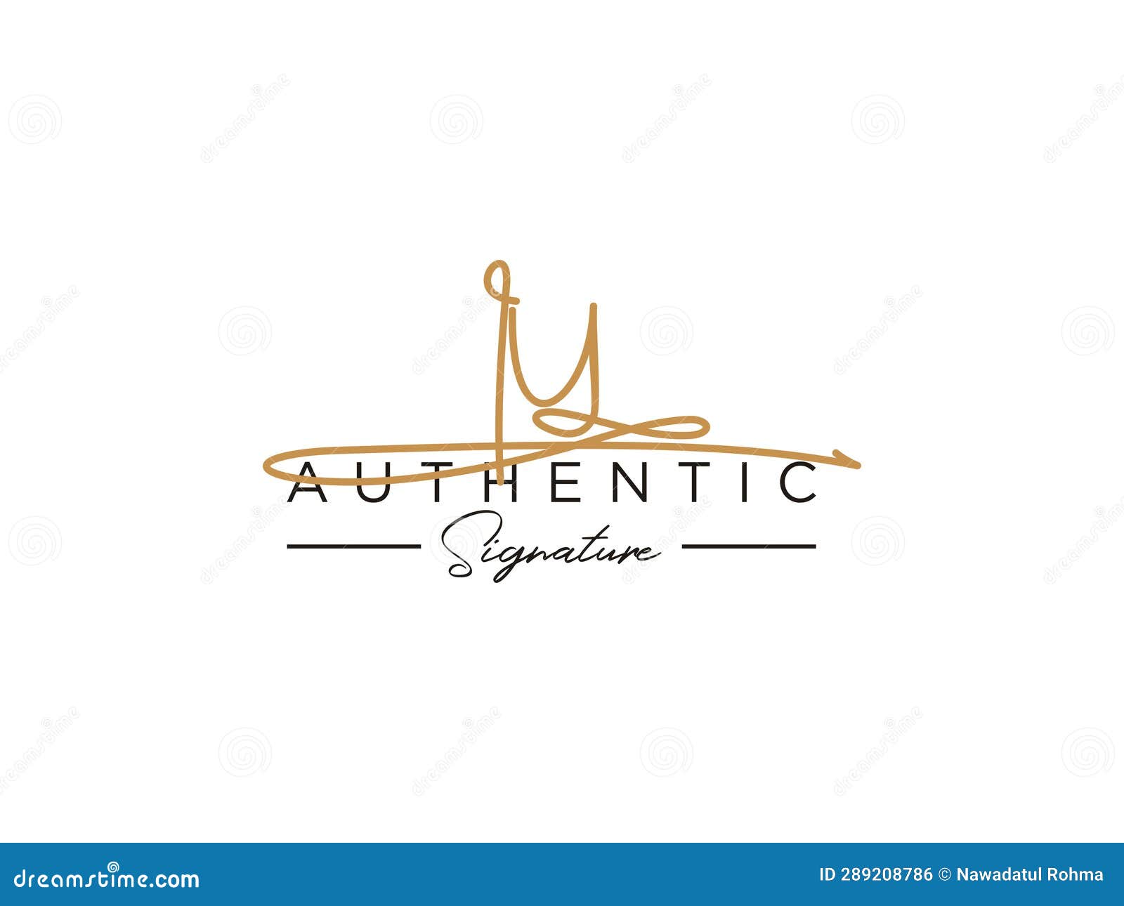 Letter IU Signature Logo Template Vector Stock Vector - Illustration of ...