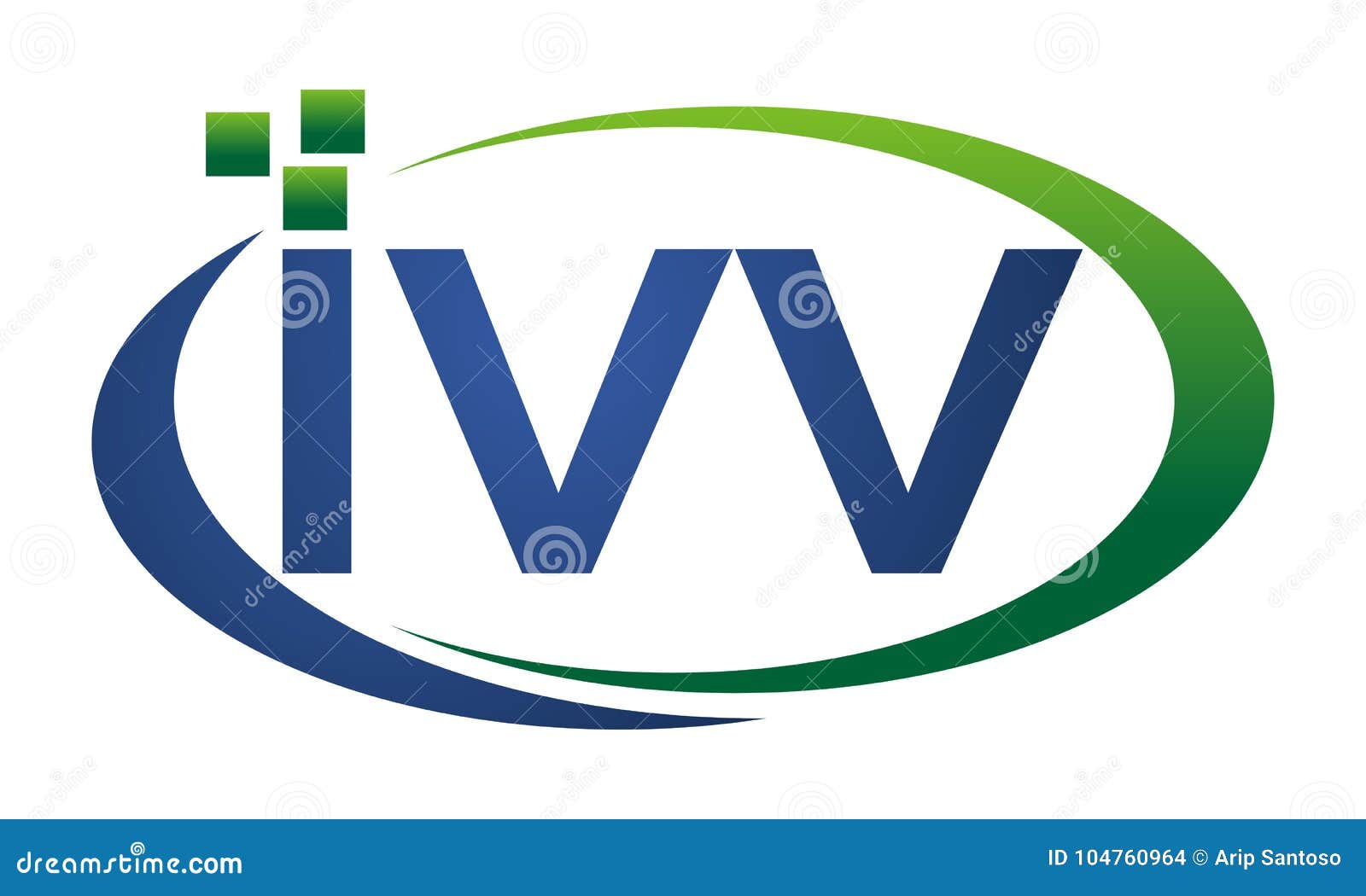 Letter IVV Template stock vector. Illustration of accounting - 104760964