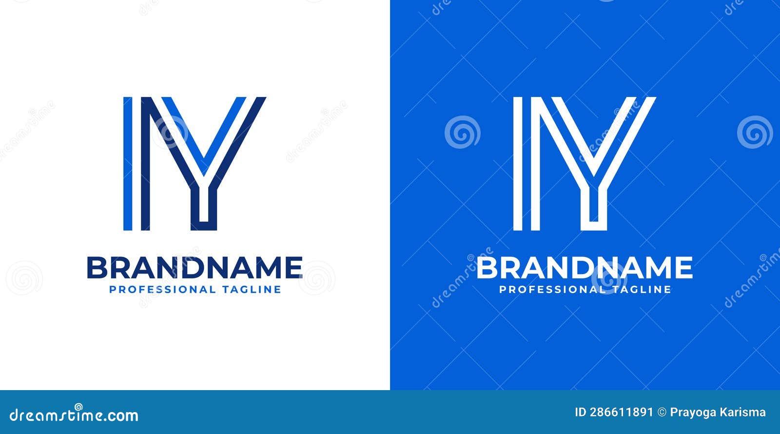 Letter IY Line Monogram Logo, Suitable for Business with IY or YI ...