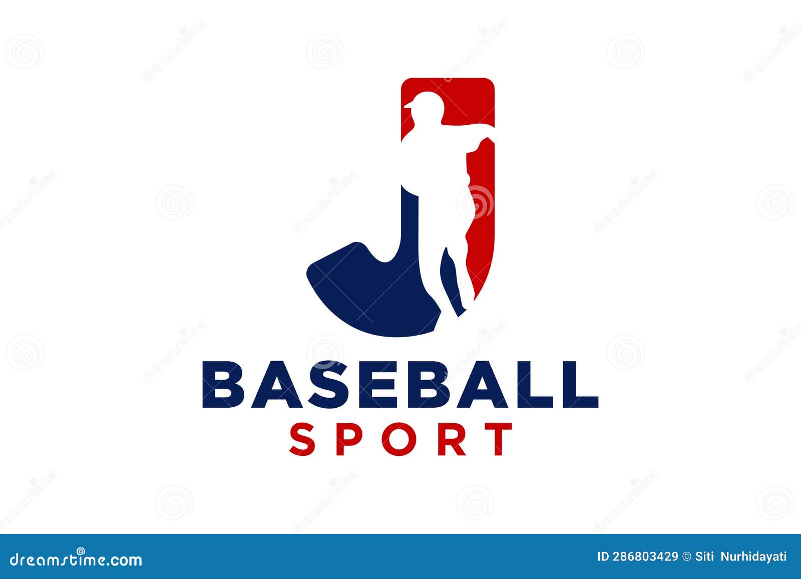 Letter J Baseball Logo Icon Vector Template, Stock Vector ...