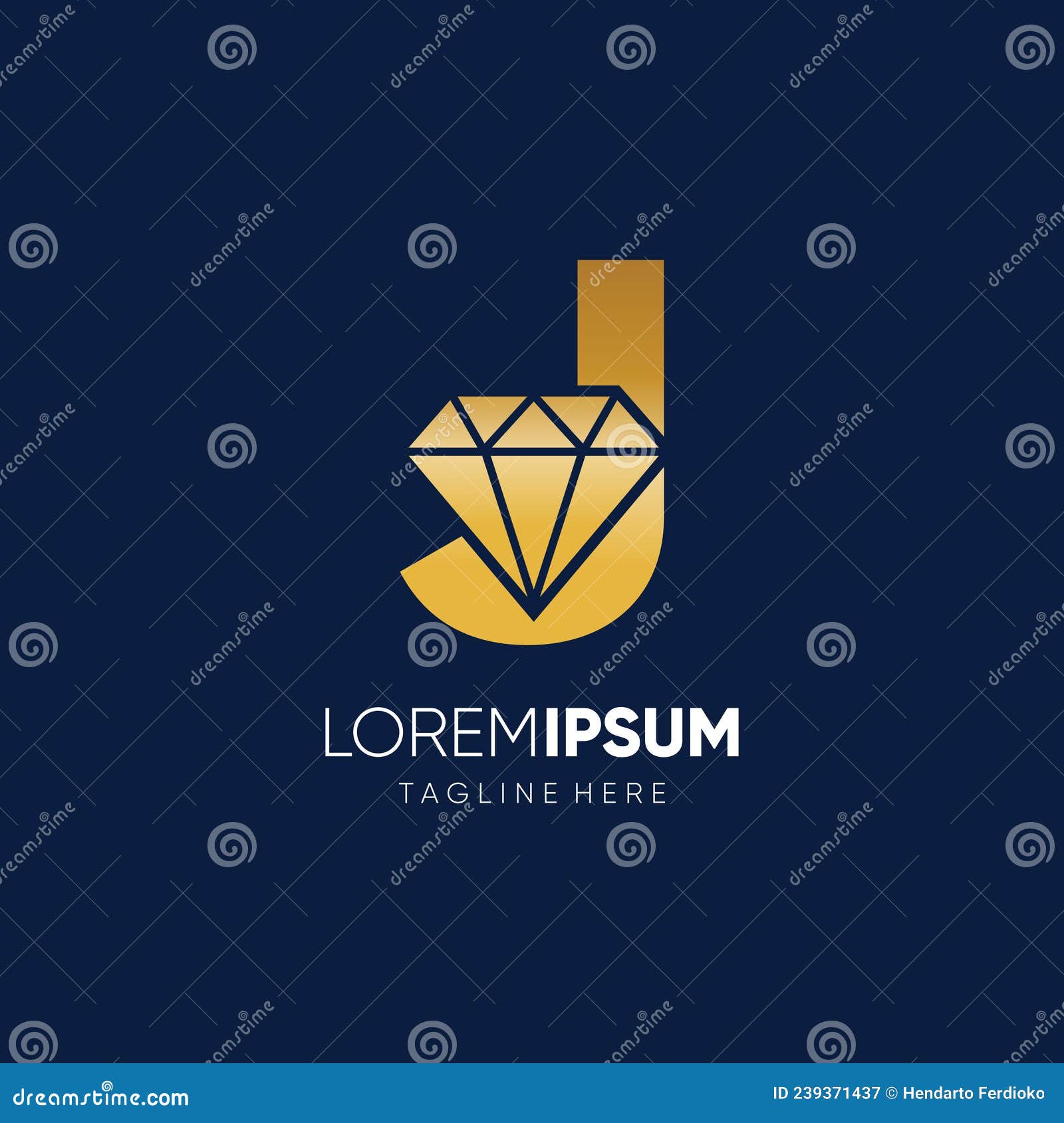 Letter J Diamond Logo Design Vector Icon Graphic Stock Vector ...