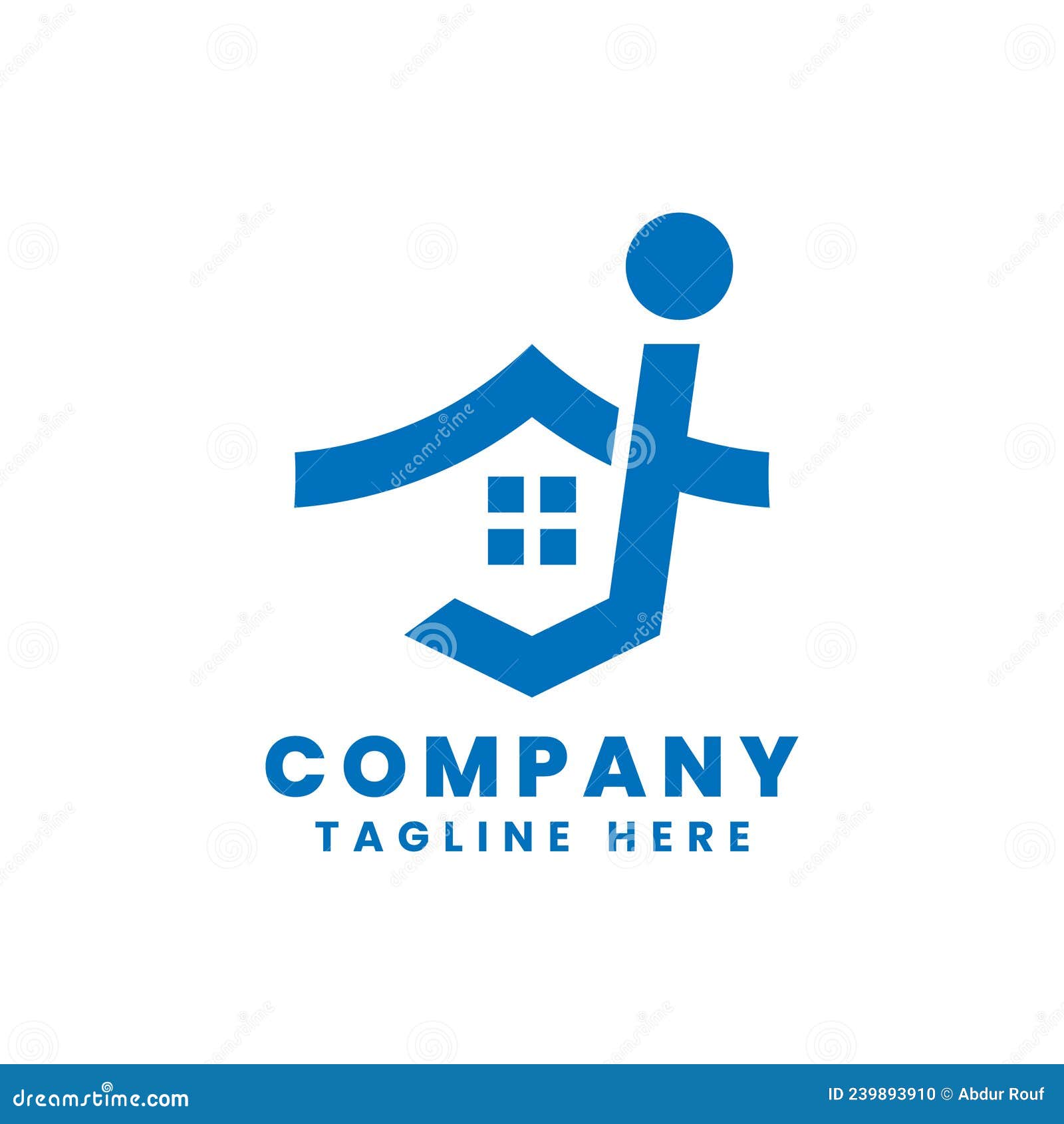 Letter j house logo design stock vector. Illustration of icon - 239893910