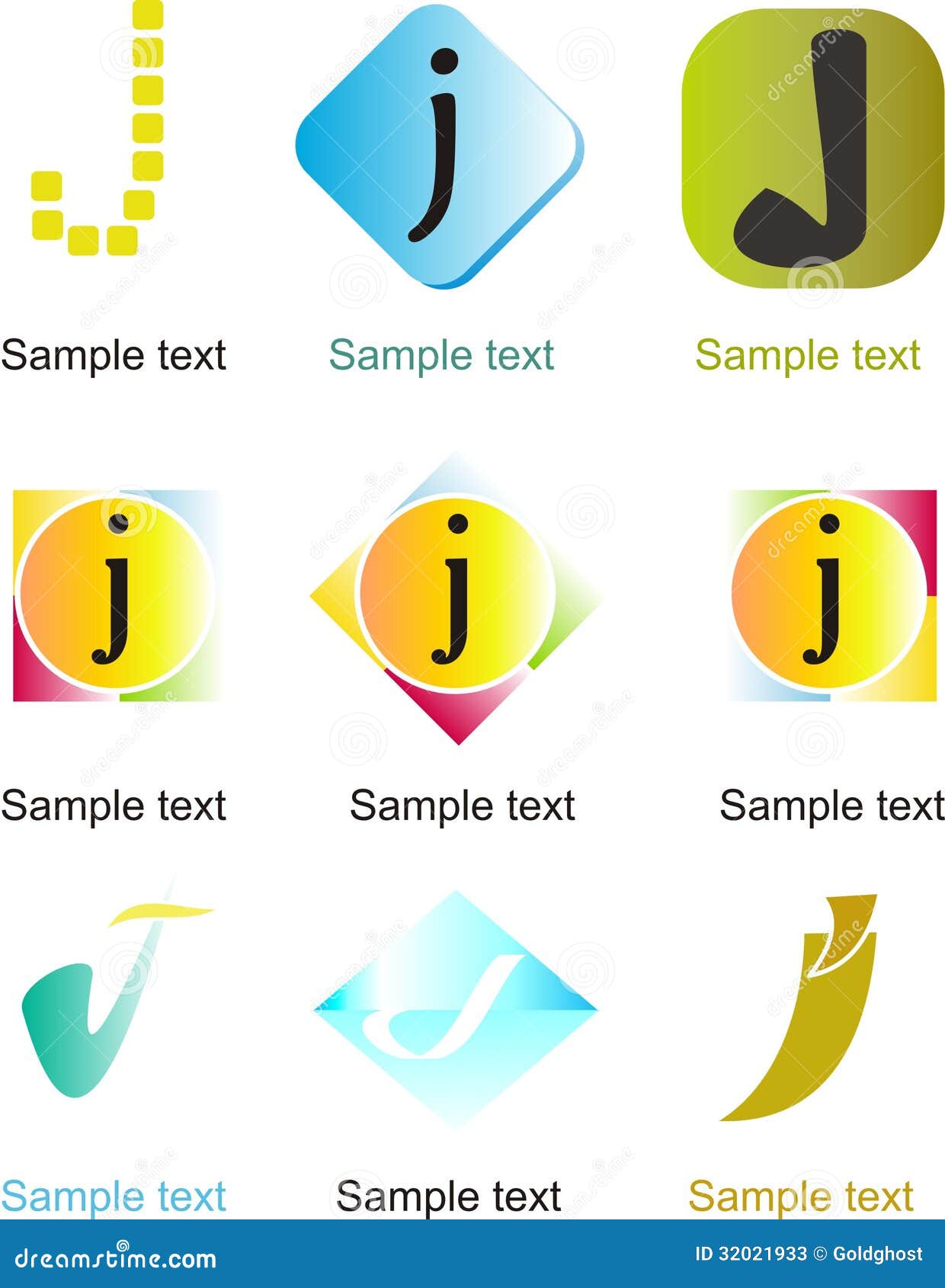 Letter J Logo stock vector. Illustration of firm, culture - 32021933