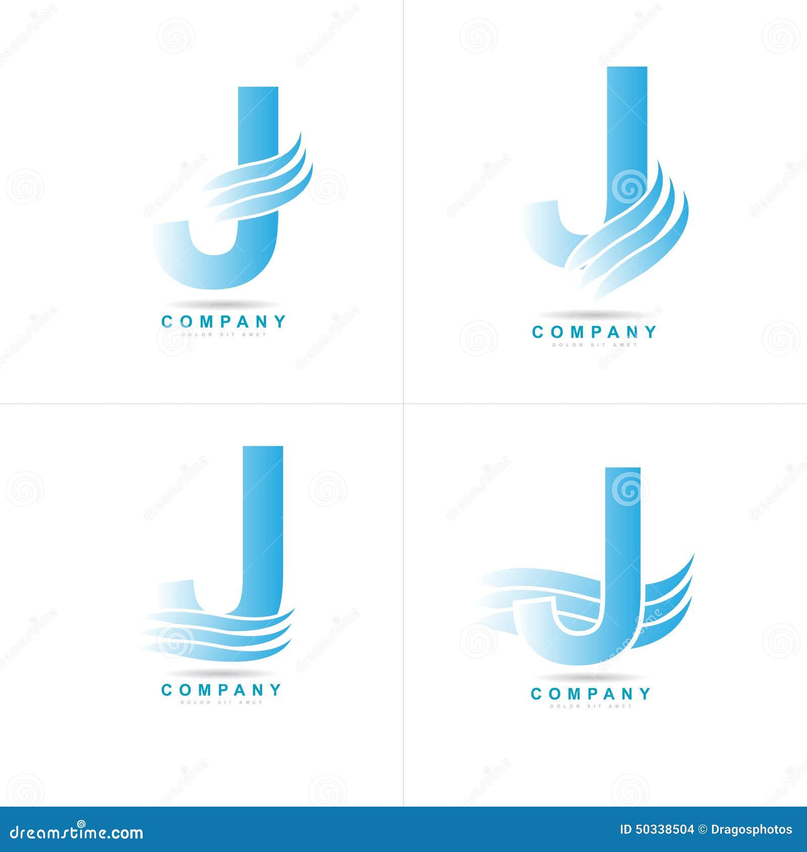Letter J logo stock vector. Illustration of blue, design - 50338504