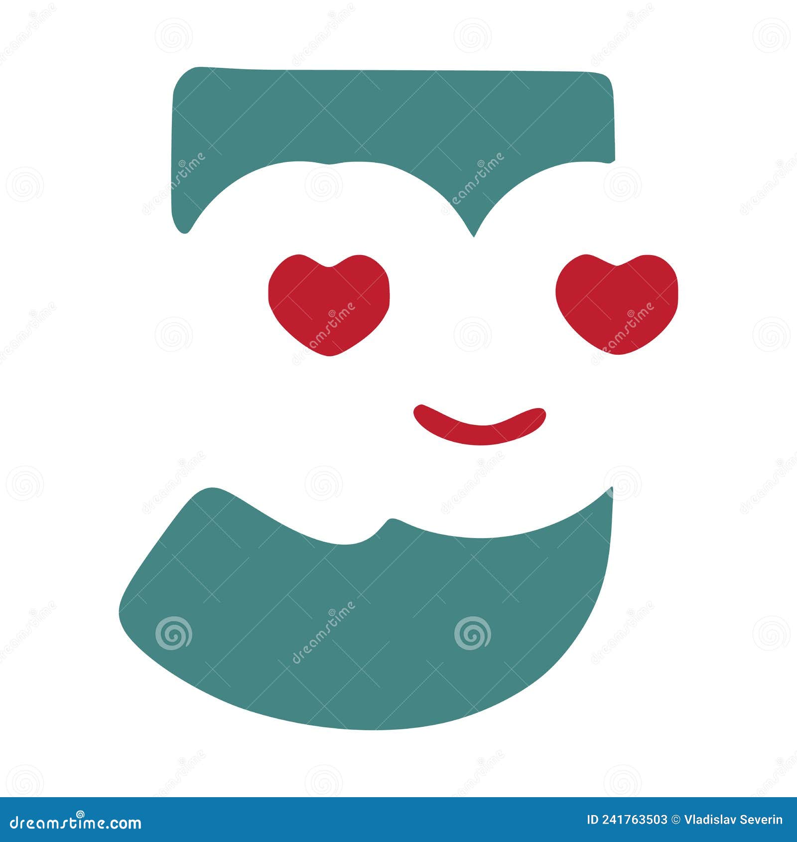 Letter J in Love is a Cute Smiley Stock Illustration - Illustration of ...
