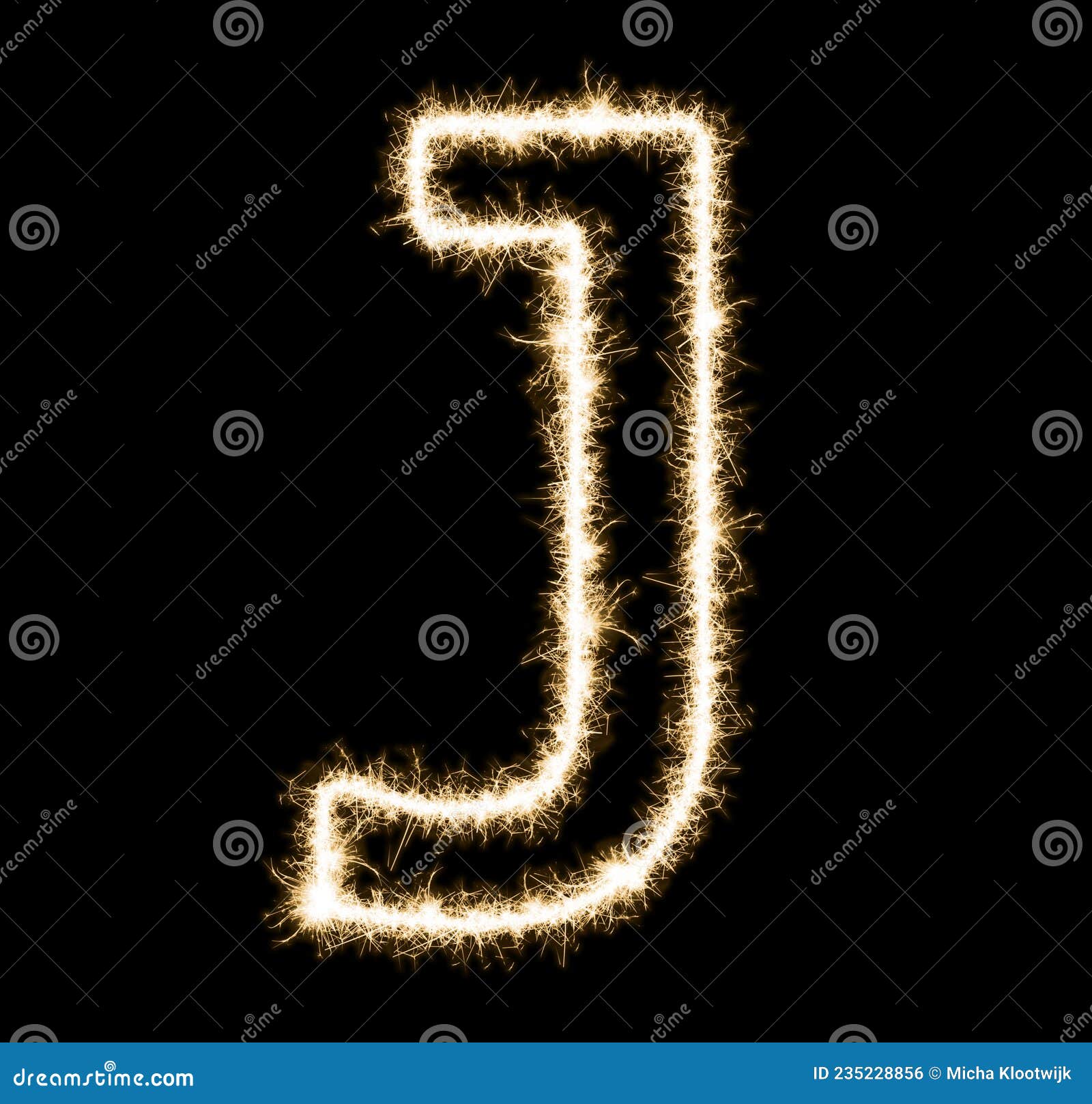 Letter J - Made Out of Sparkles Stock Photo - Image of light, party ...